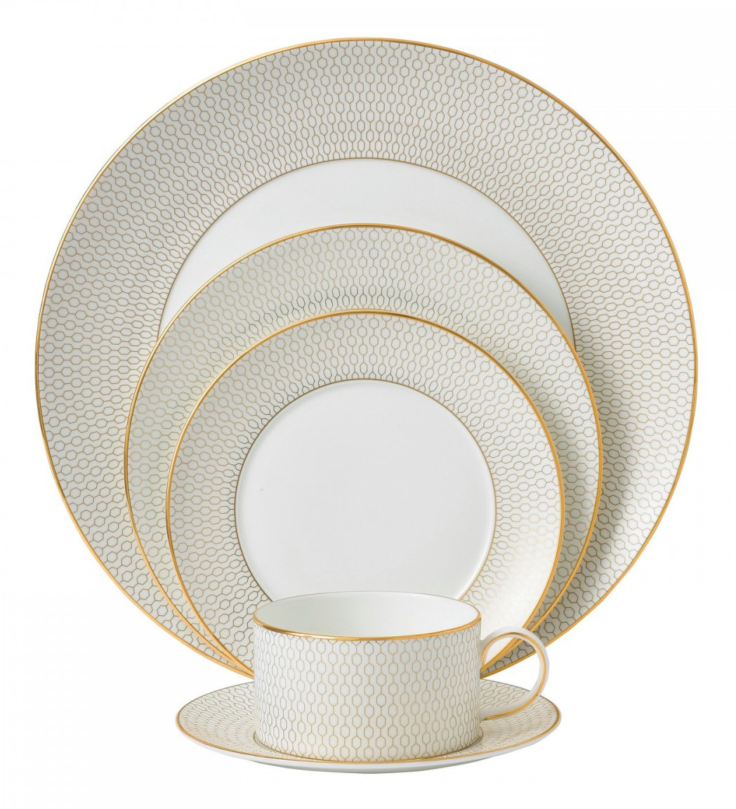 Wedgwood Gio Gold 5 Piece Place Setting & Reviews | Perigold