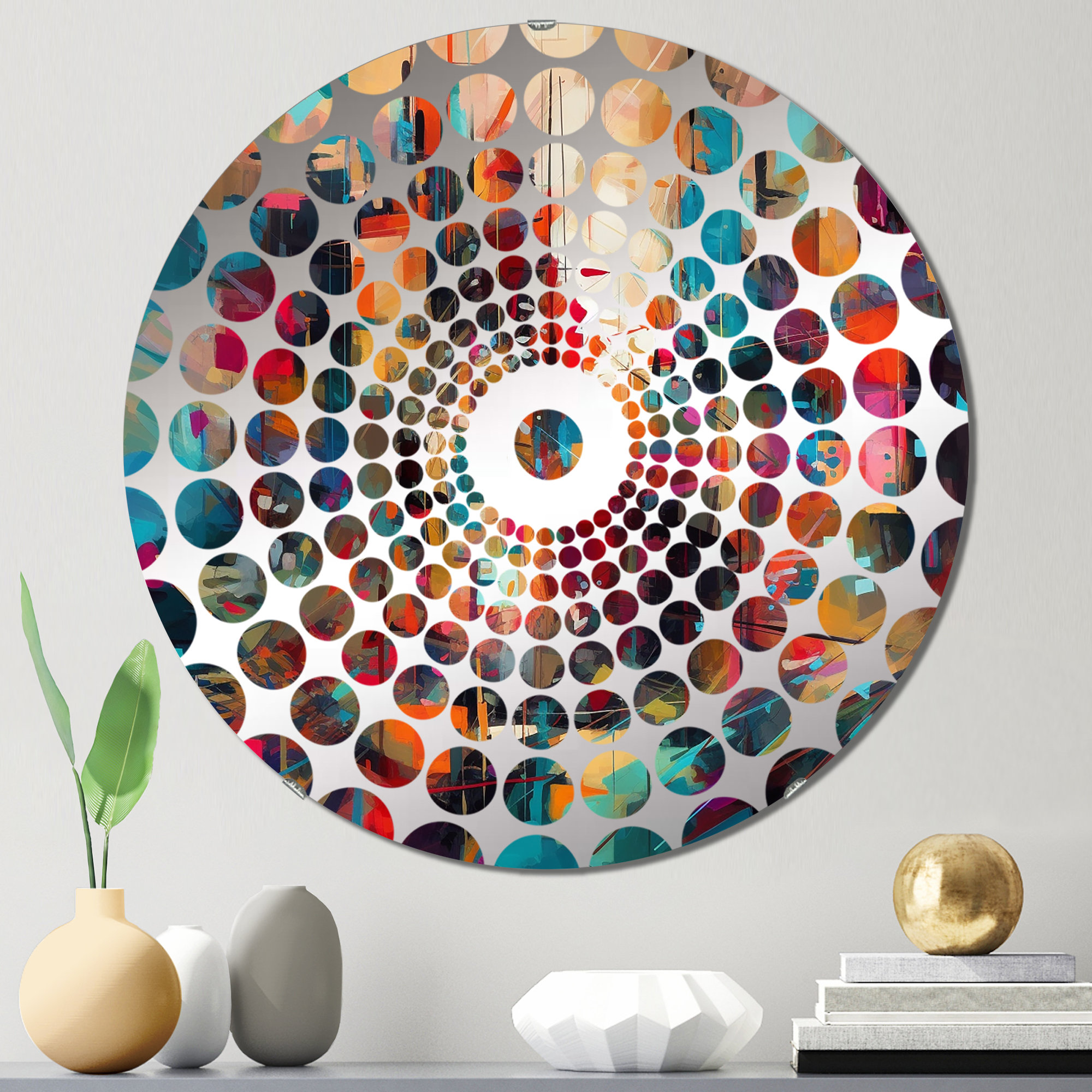 East Urban Home Baku - Concentric Circles Decorative Mirror | Wayfair