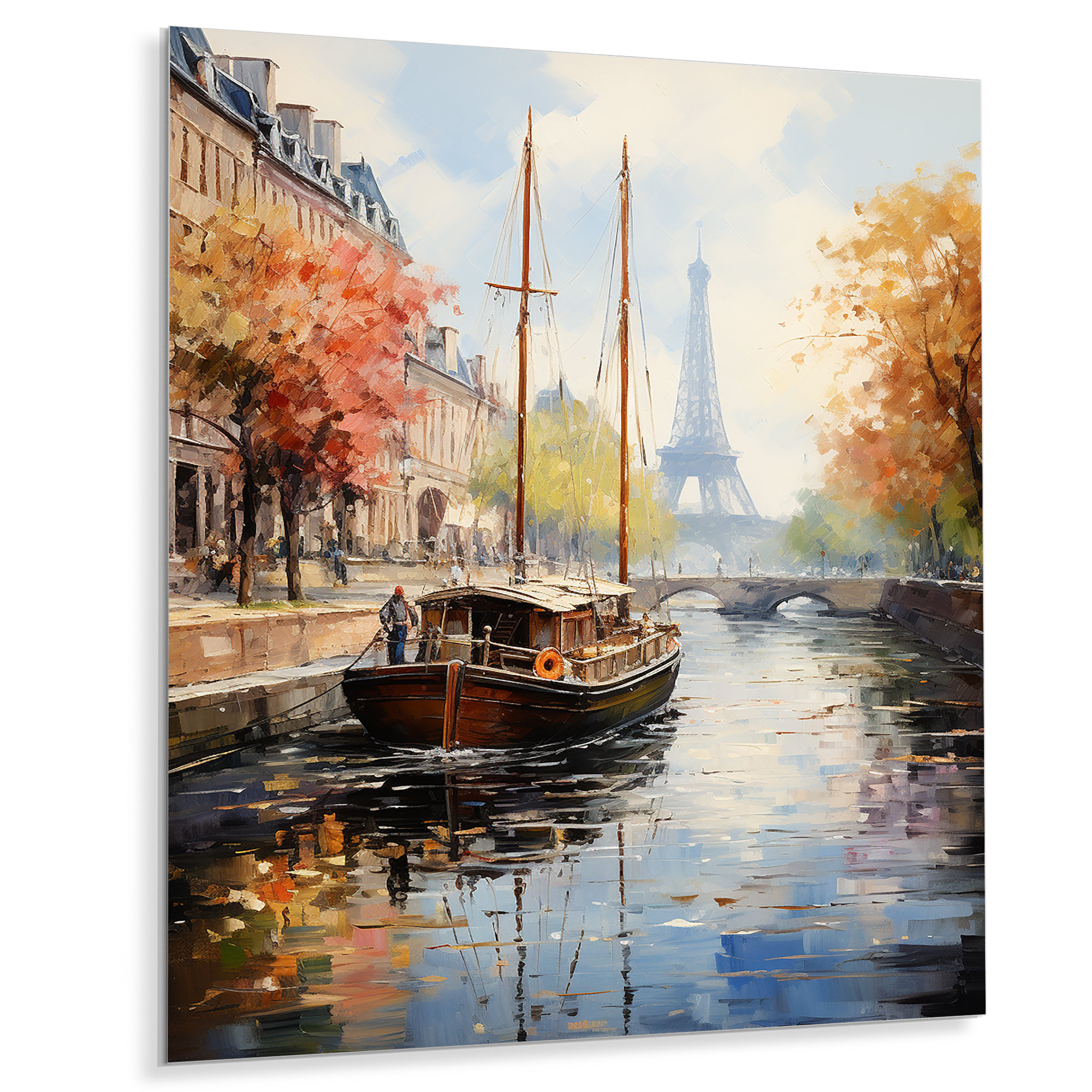 Latitude Run® Brown Canal Waterways Palette - Canals Metal Wall Decor ...