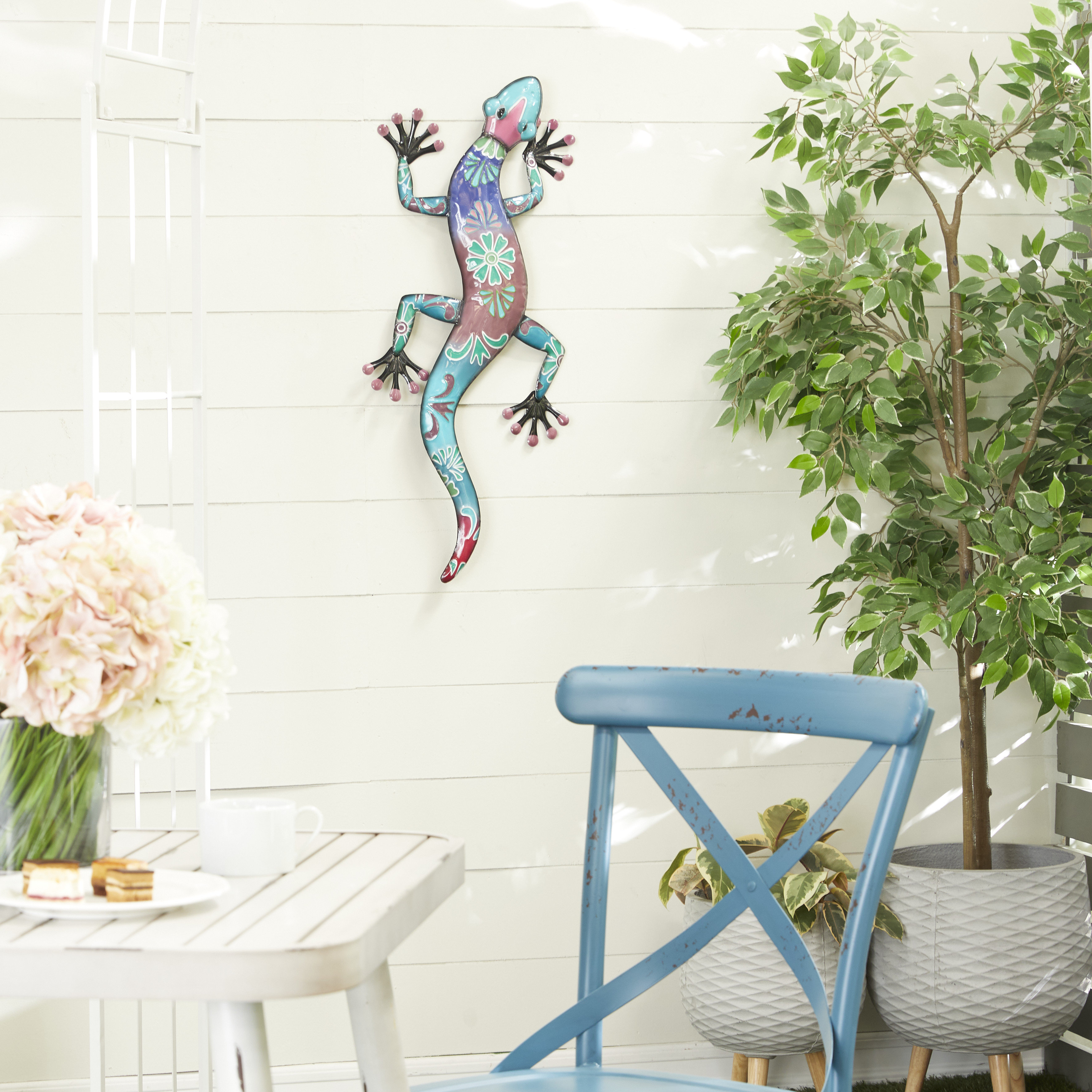 Bungalow Rose Metal Indoor Outdoor Lizard Wall Decor & Reviews | Wayfair
