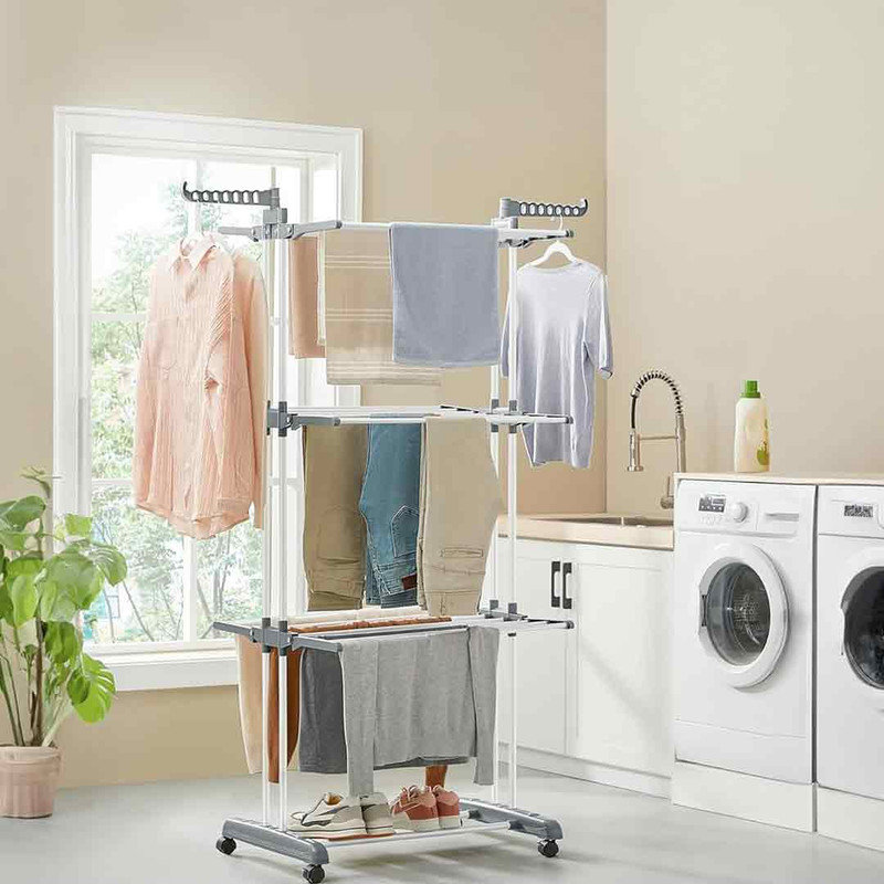 Rebrilliant Metal&Plastic Freestanding Drying Rack | Wayfair