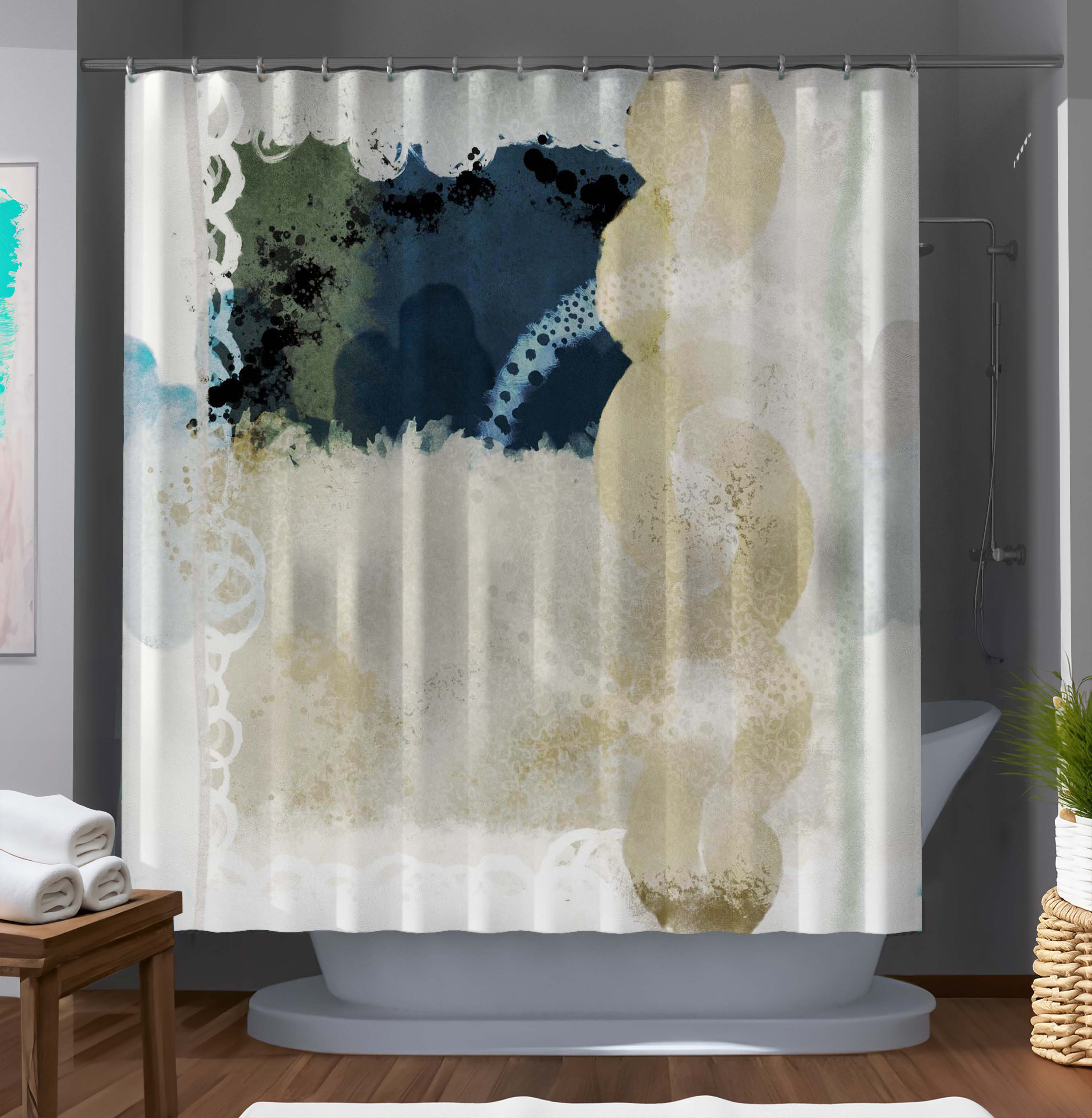 LeRoi Products Power Amazing Designer Shower Curtain | Wayfair