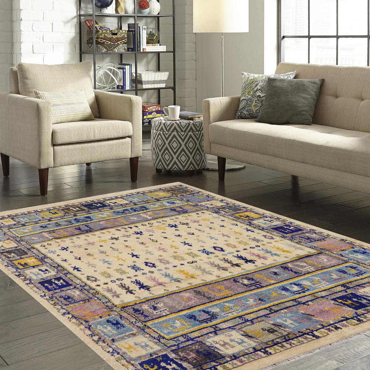 Isabelline Lovre One-of-a-Kind 7'11" x 10'4" 2000s Area Rug in Blue ...