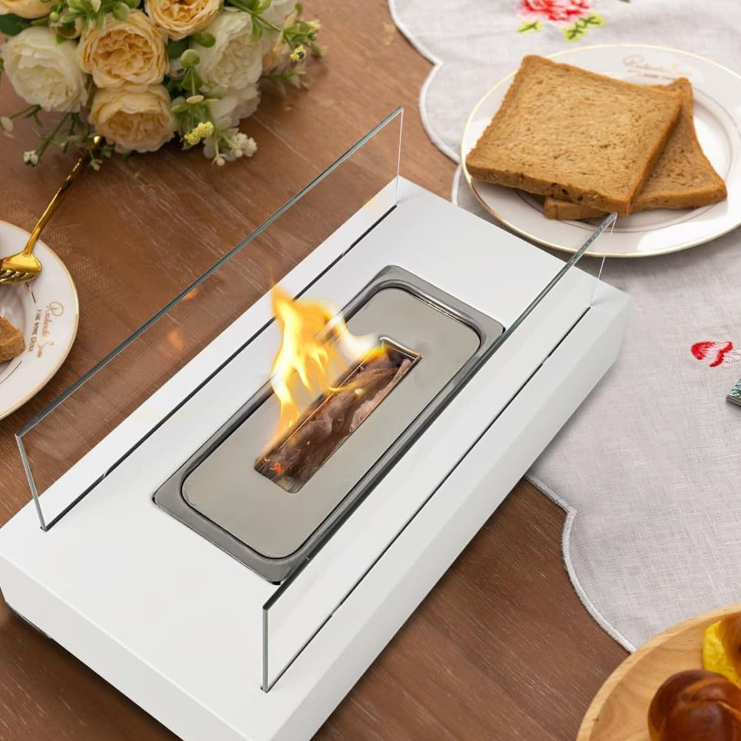 BOPWAY Portable Tabletop Fire Pit & Indoor Fireplace | Wayfair