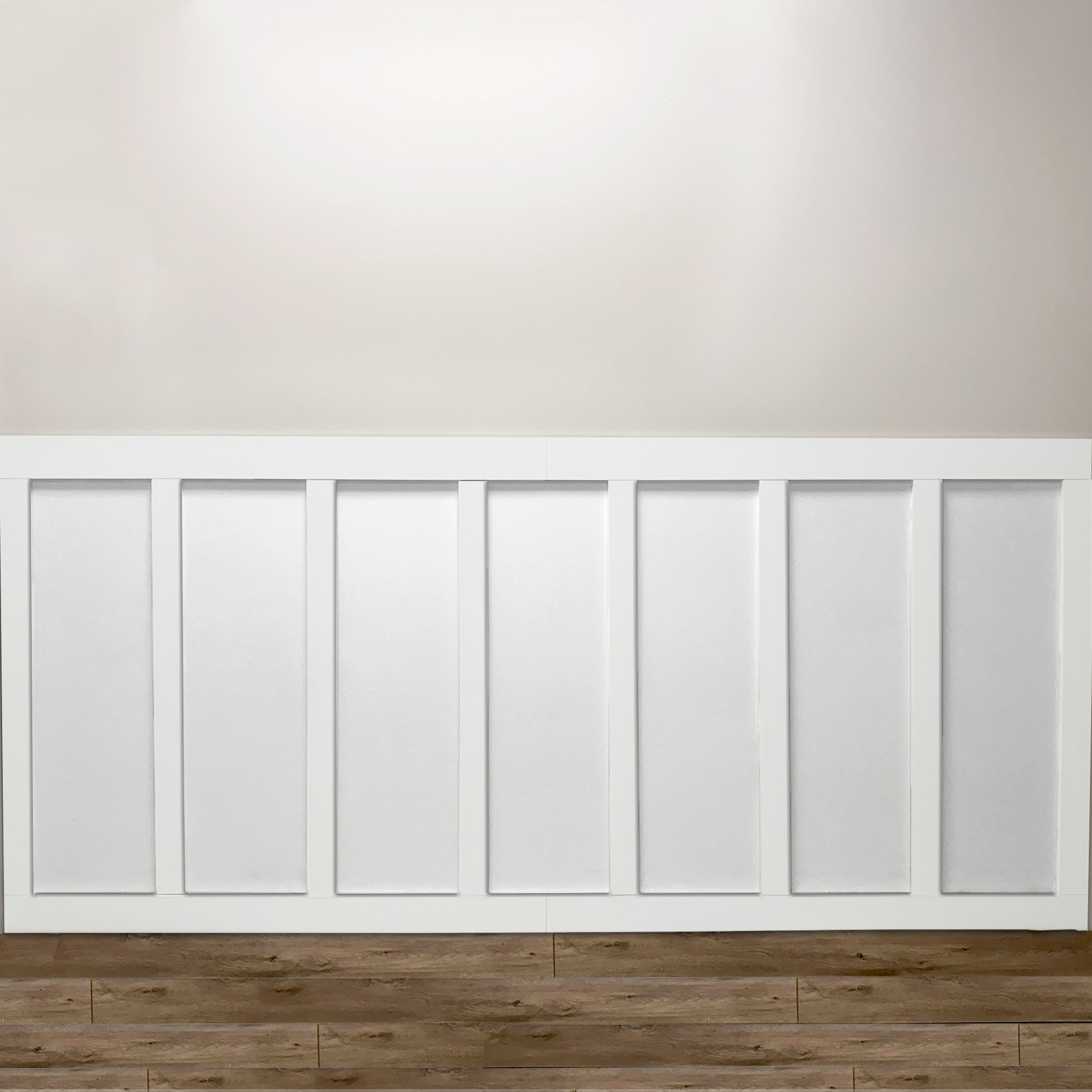 The Millwork Outlet Primed Wood Shaker Board And Batten Wainscoting Kit ...