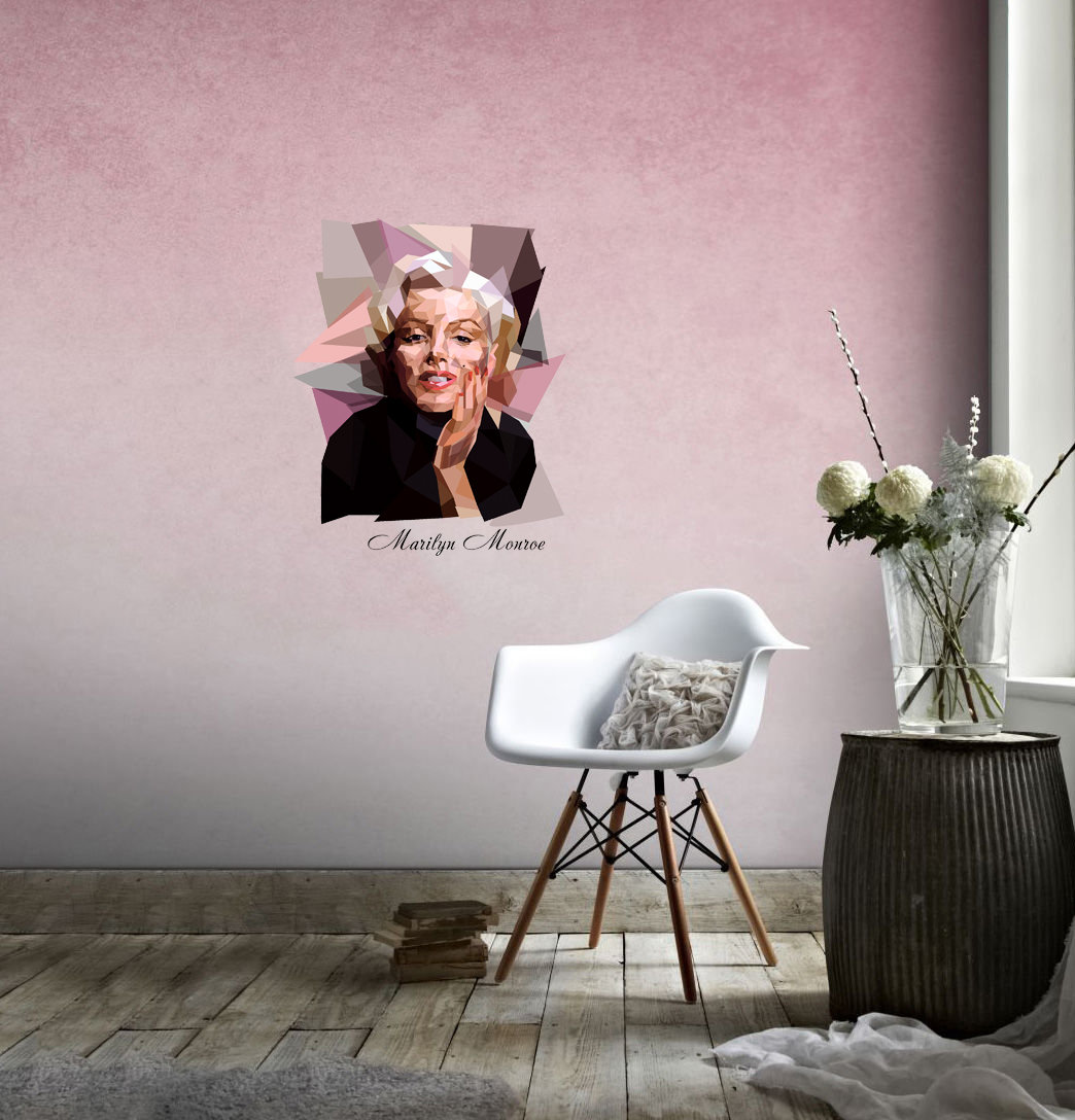 Indigo Safari Polygonal Legendary Wall Decal | Wayfair