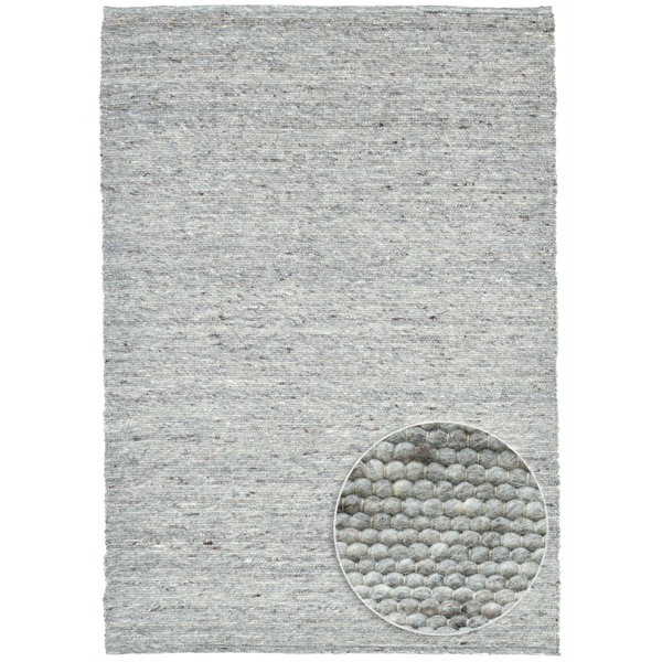 Theko Hand Woven Wool Grey Indoor Rug & Reviews | Wayfair.co.uk