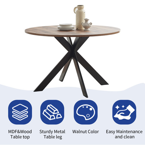 17 Stories Riella Round Dining Table | Wayfair