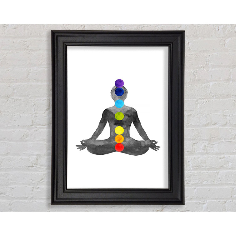 Latitude Vive Chakra Meditation Points 1 - Single Picture Frame Art ...