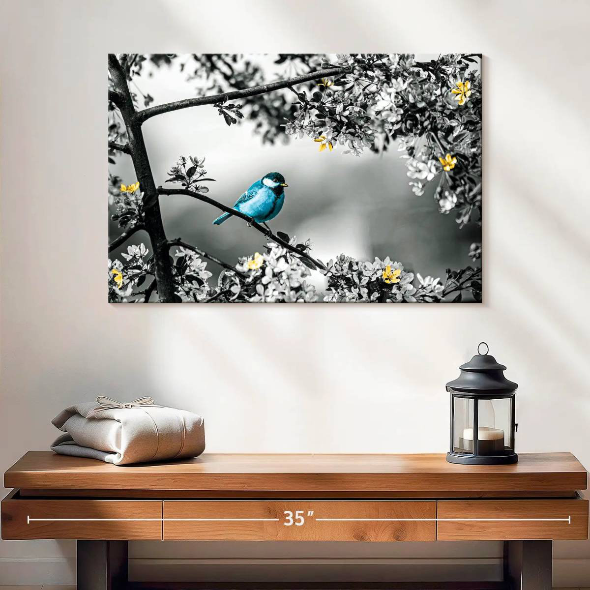 Ebern Designs Brampt Blue Tit Pop | Wayfair