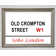 Bright Star Old Crompton Street Signs - Single Picture Frame Art Prints ...