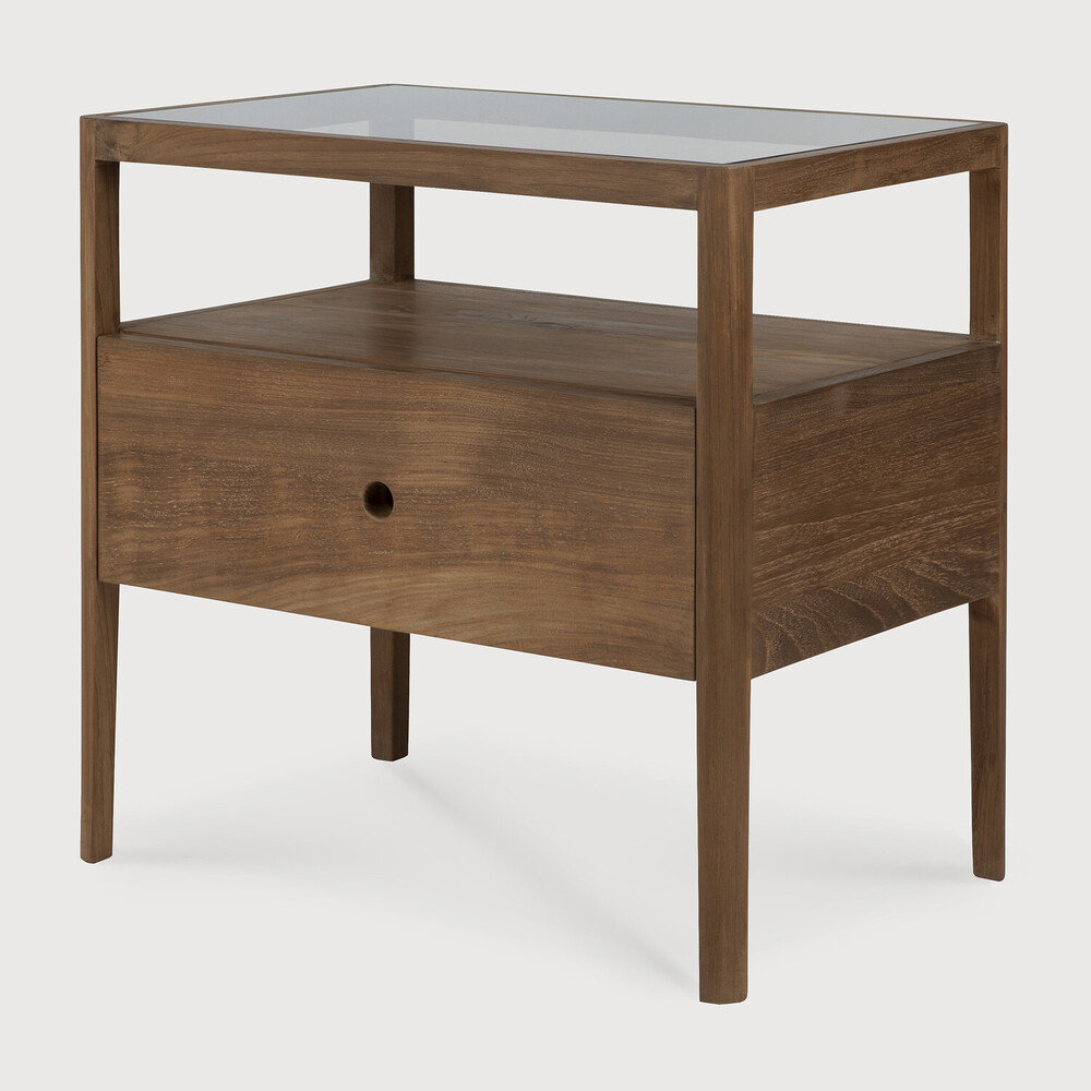 Ethnicraft Spindle 1 - Drawer Solid Wood Nightstand in Brown | Perigold
