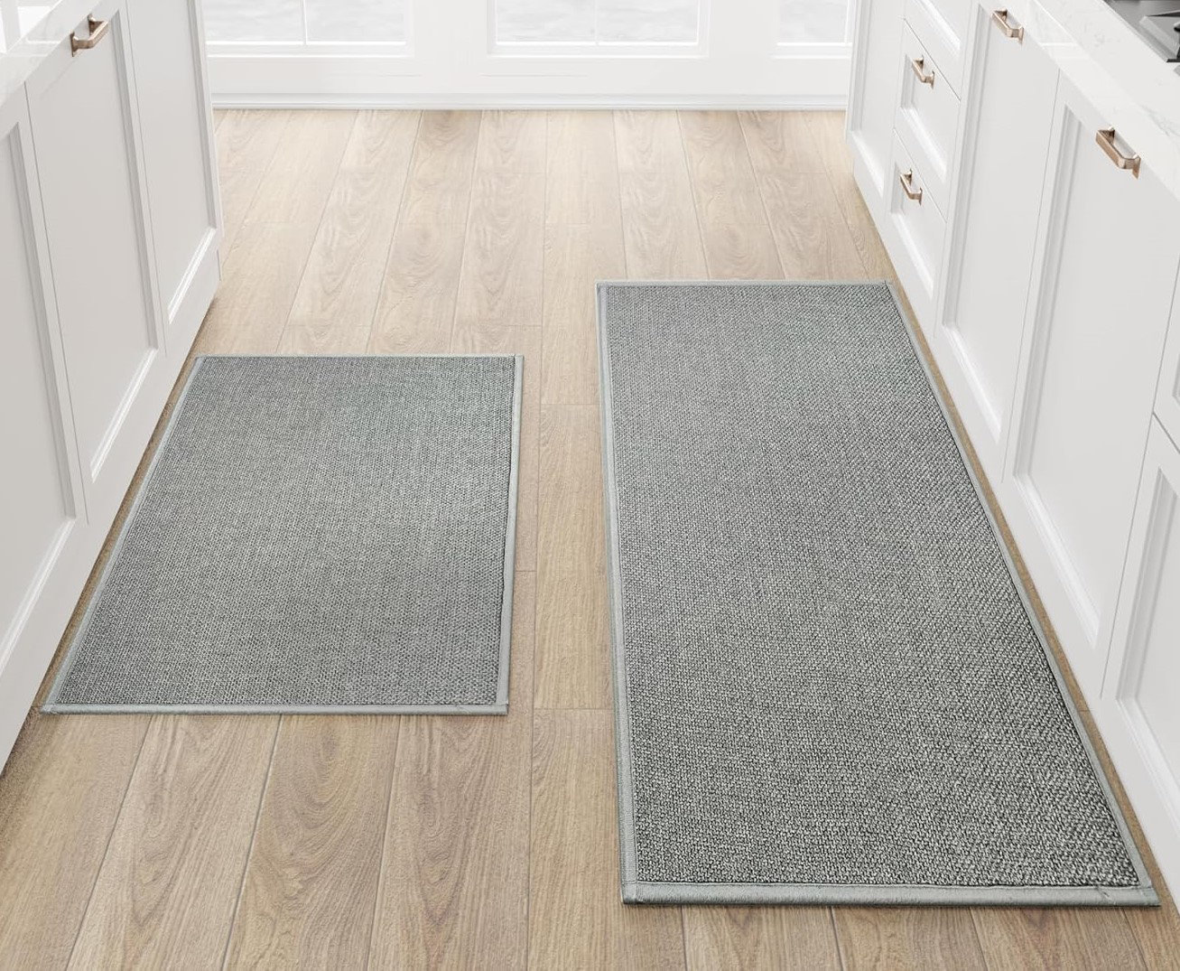 Hokku Designs Kitchen Mat Set of 2 PCS, Cushioned Non Slip Rugs for ...