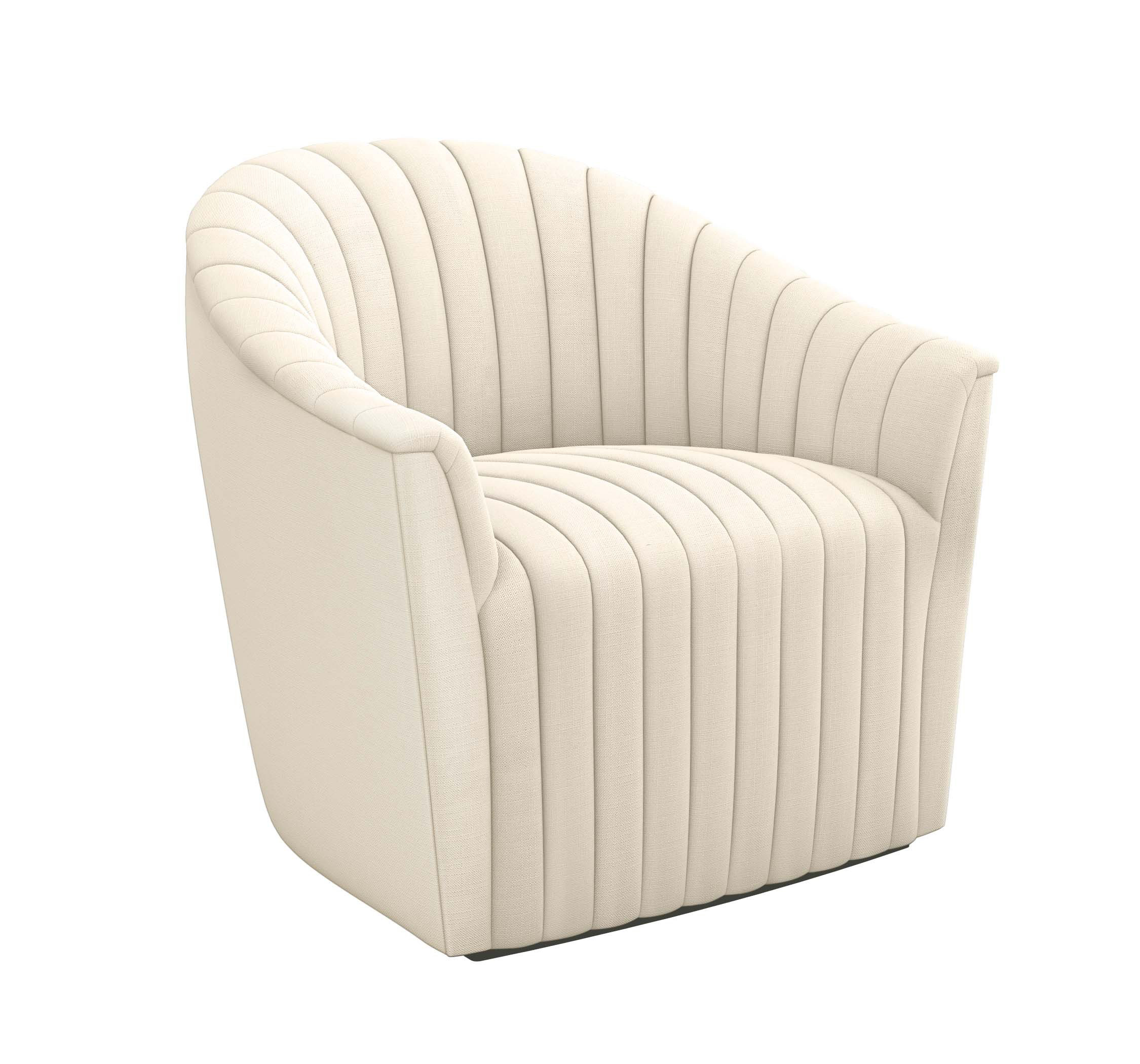 Interlude Channel Swivel Barrel Chair - Great Gifts Club