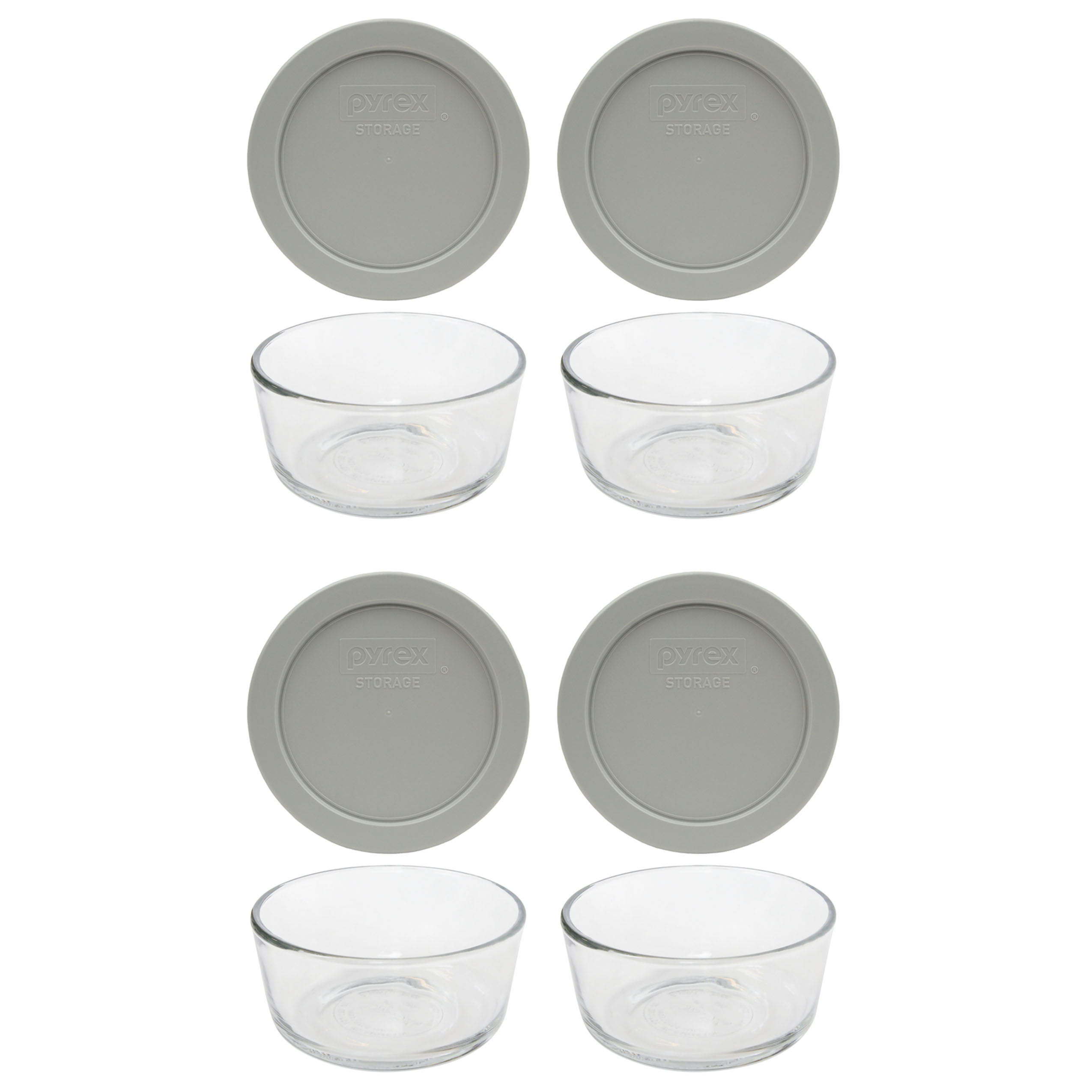 Pyrex 7200 Glass Bowls & 7200-PC Matching Lids | Wayfair