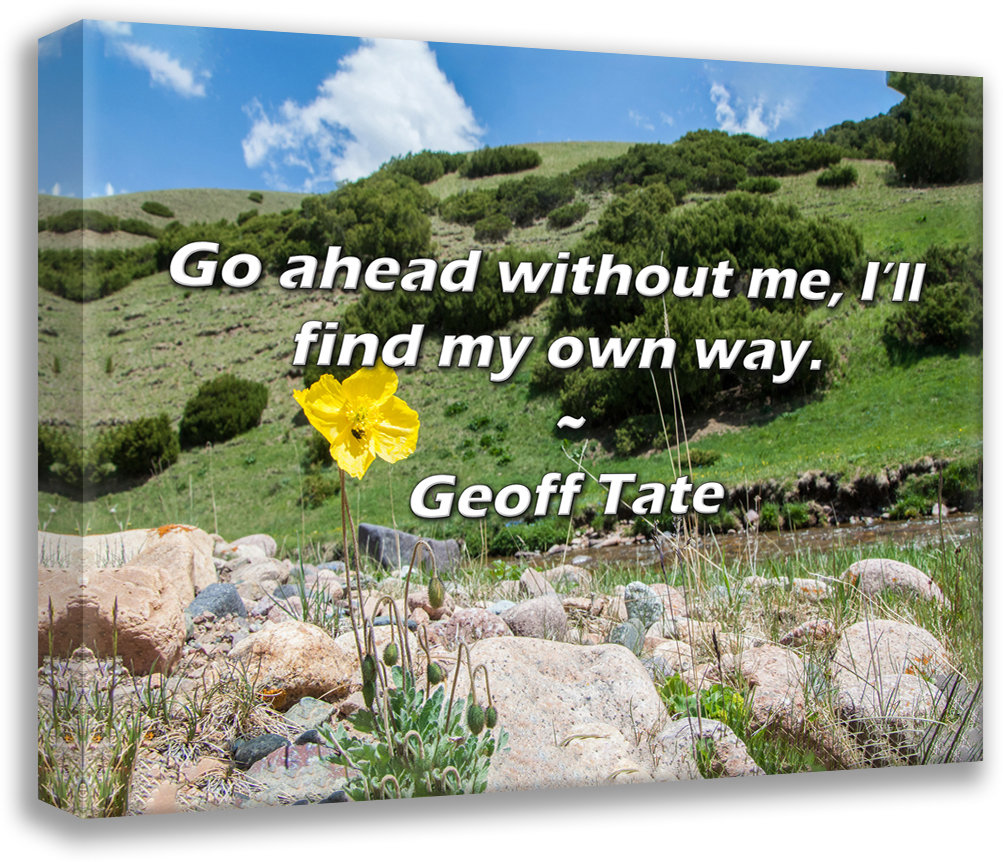 Ophelia & Co. Artsy Quote "Go ahead without me, I’ll find my own way ...