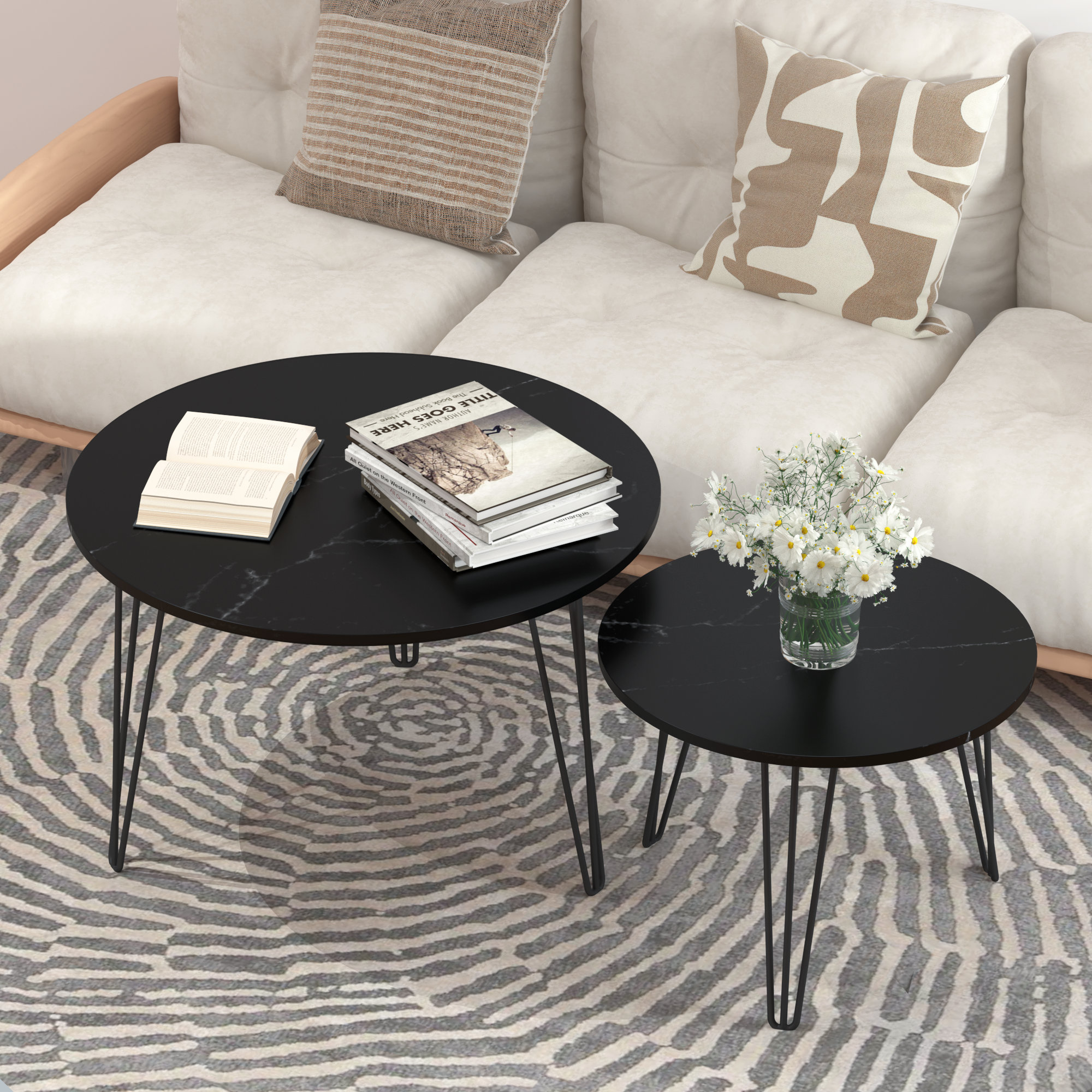 17 Stories Solie 2 - Piece Living Room Table Set | Wayfair