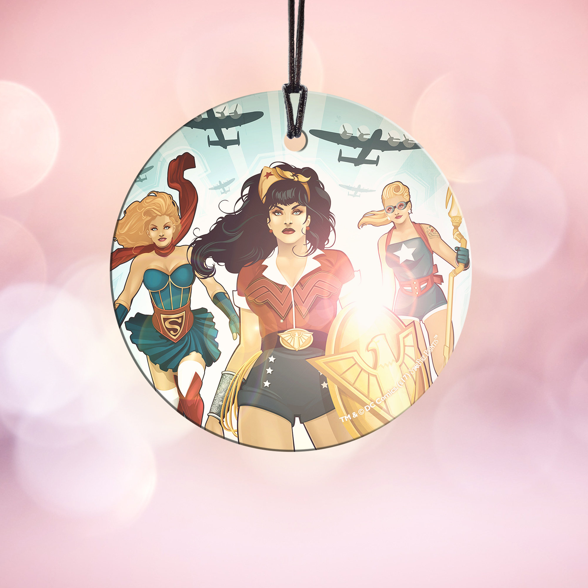 Trend Setters Dc Comics Justice League Hanging Glass Print Hanging ...