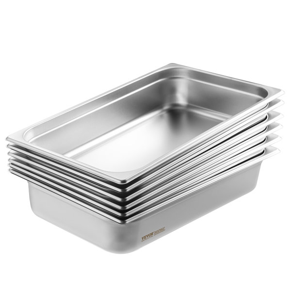 VEVOR Full Size Anti-Jam Steam Pan 4-Inch Deep Table Pan | Wayfair