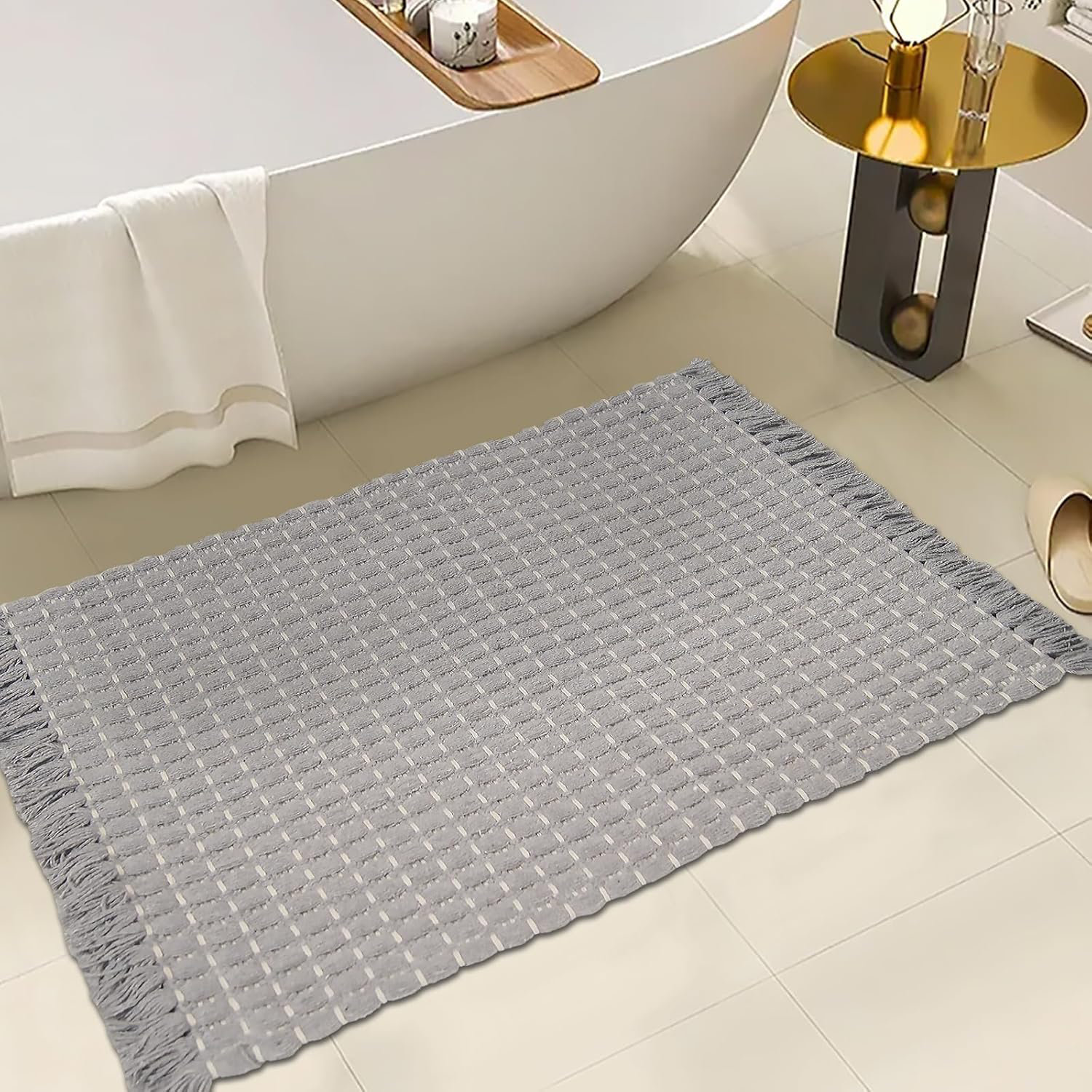 SORMIA Tassel Weave Super Absorbent Bath Mat | Wayfair