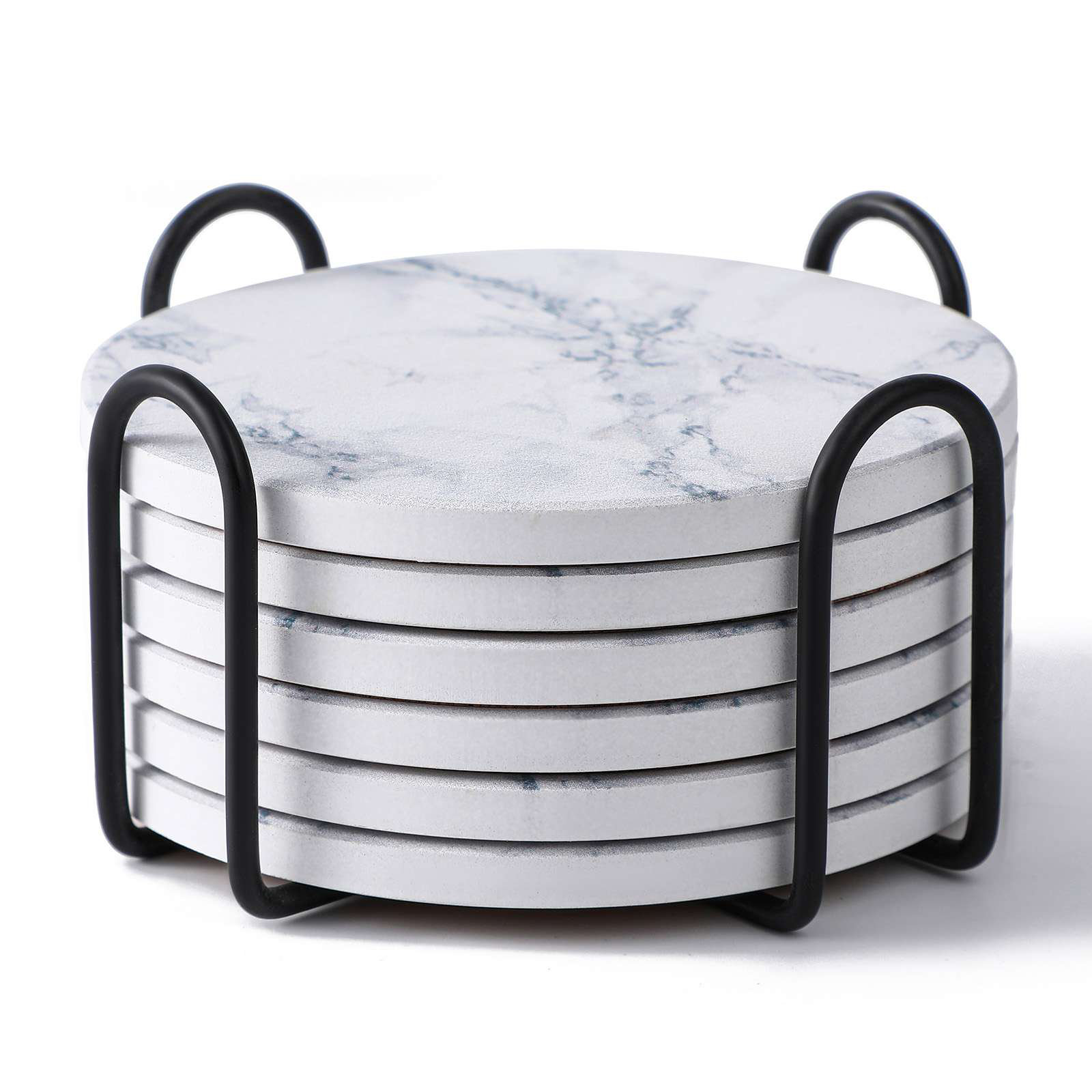 Brayden Studio® Coaster Set with Holder | Wayfair