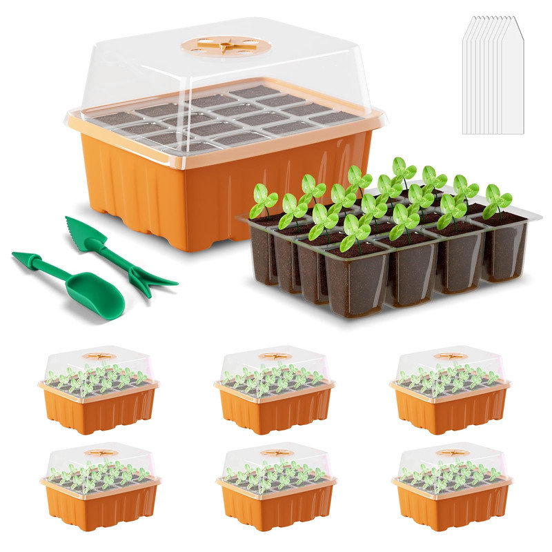 Arlmont & Co. Plant Grow Kit with Adjustable Humidity Vent,6 Packs ...