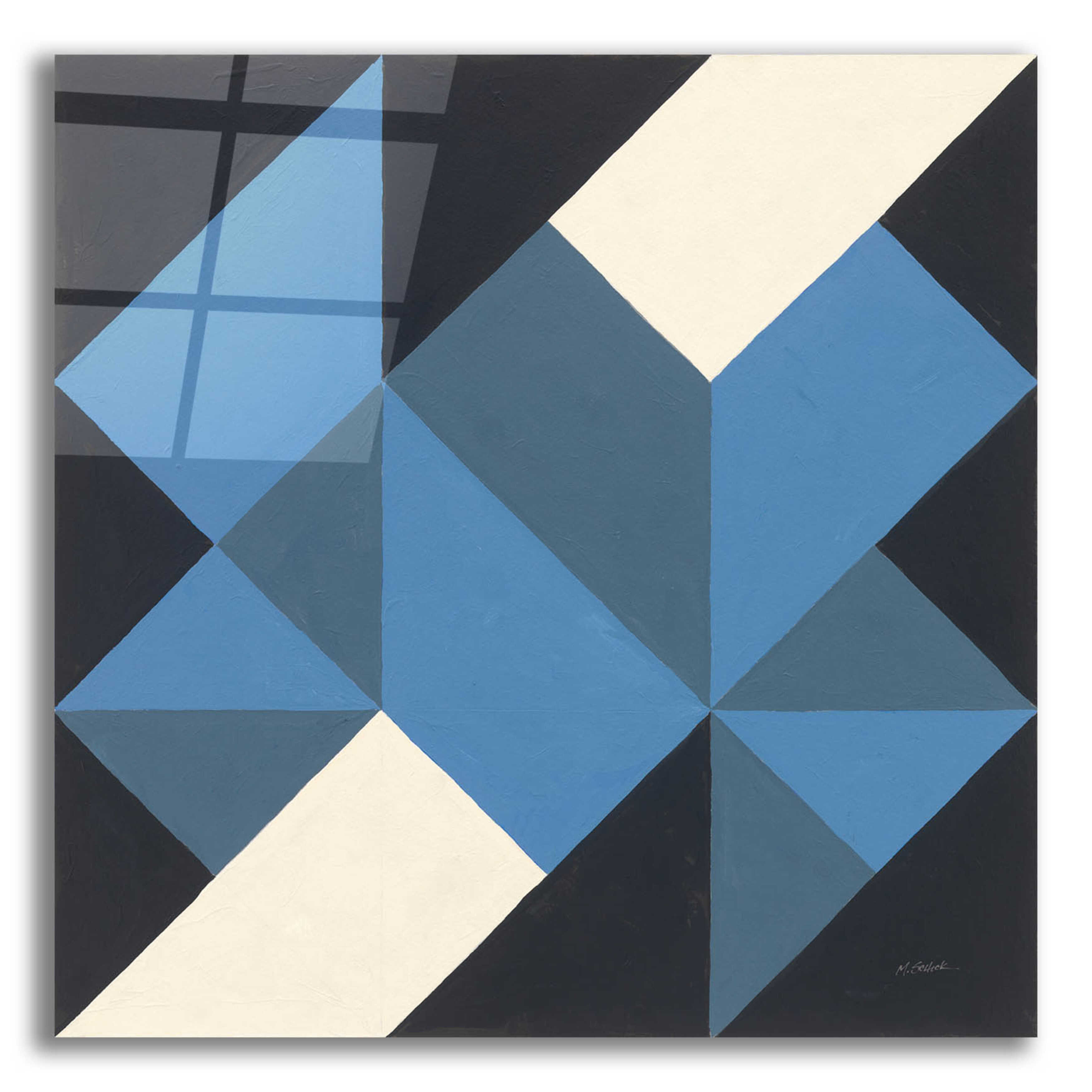 Ivy Bronx Triangles I On Plastic / Acrylic by Mike Schick | Wayfair