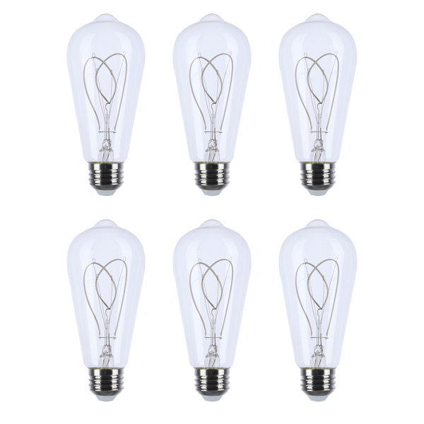 Satco 6 Watt LED - Reminiscent - Flex Gray Filament - ST19 Loop ...