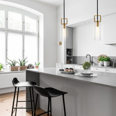 17 Stories Tongai 1 - Light Square Geometric Pendant & Reviews | Wayfair