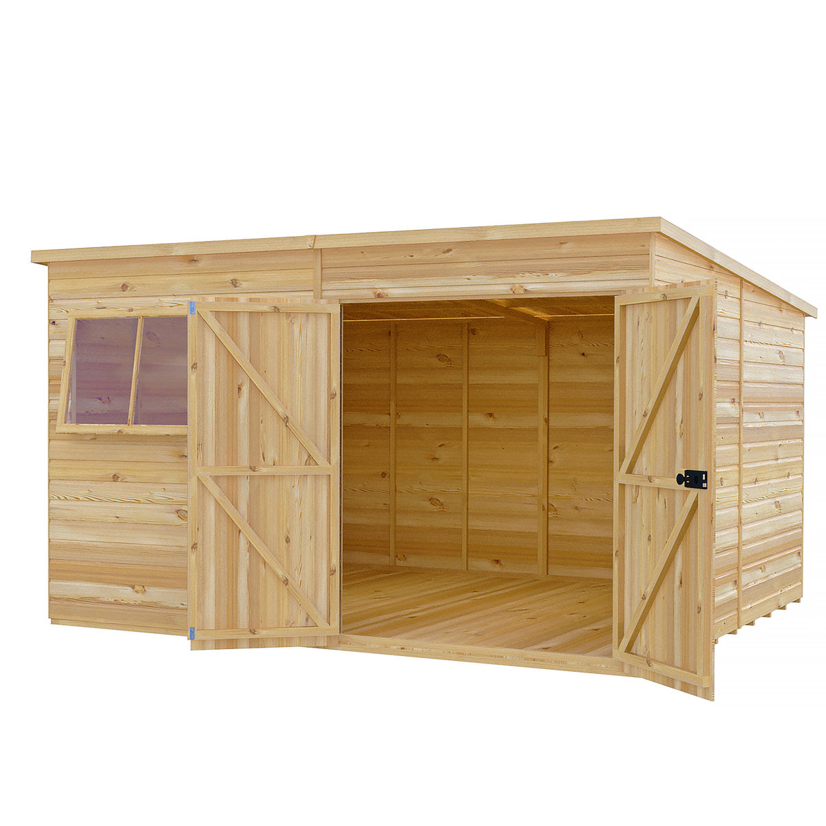 Shire GB Shire Ranger Premium Shiplap Shed Workshop 12 Ft X 10 Ft ...
