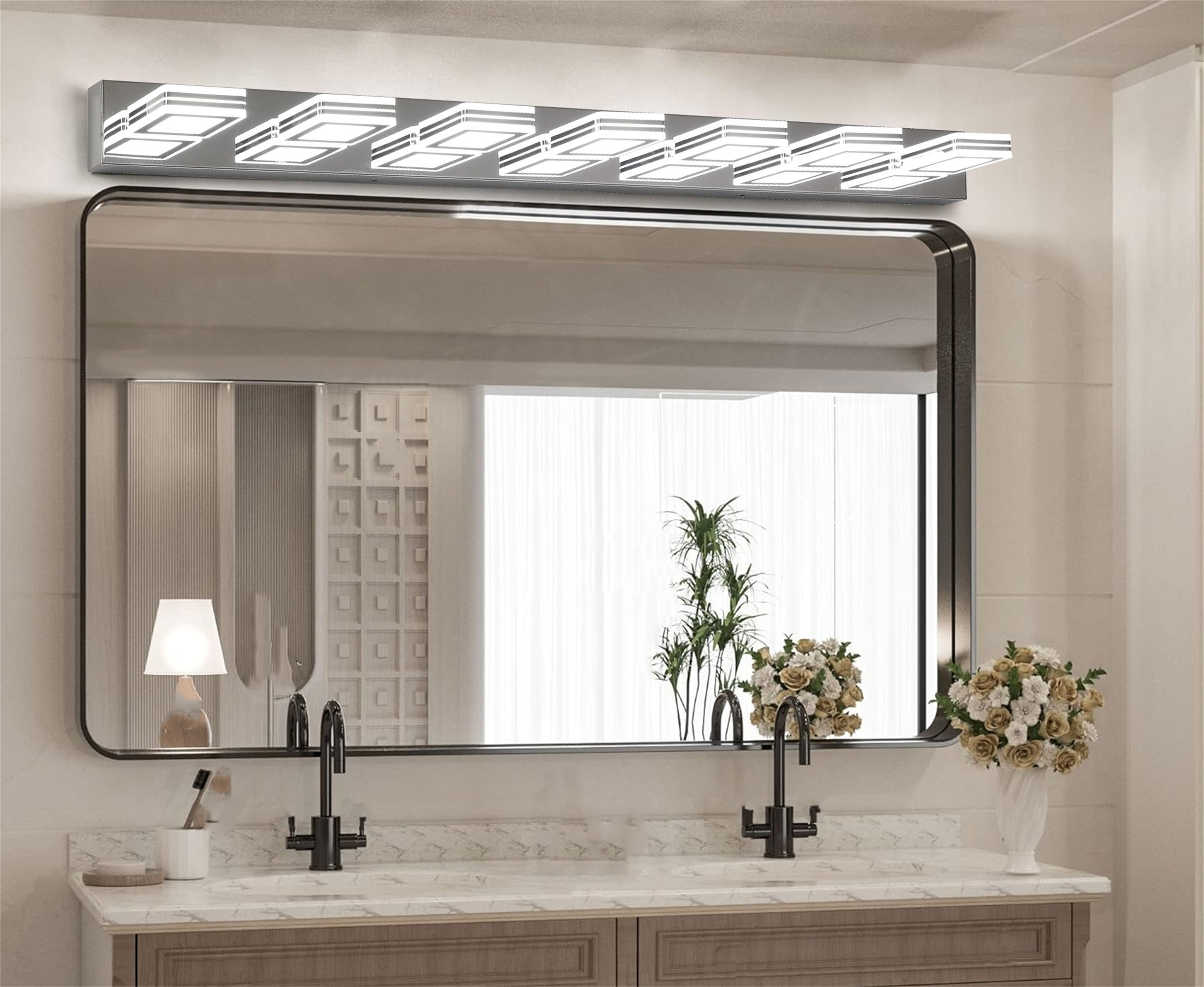 BESTCOSTY 7 - Light LED Bath Bar | Wayfair