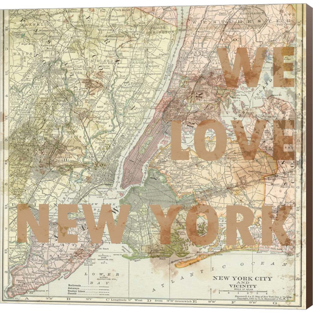 Trinx New York City by Sheldon Lewis - Wrapped Canvas Print | Wayfair