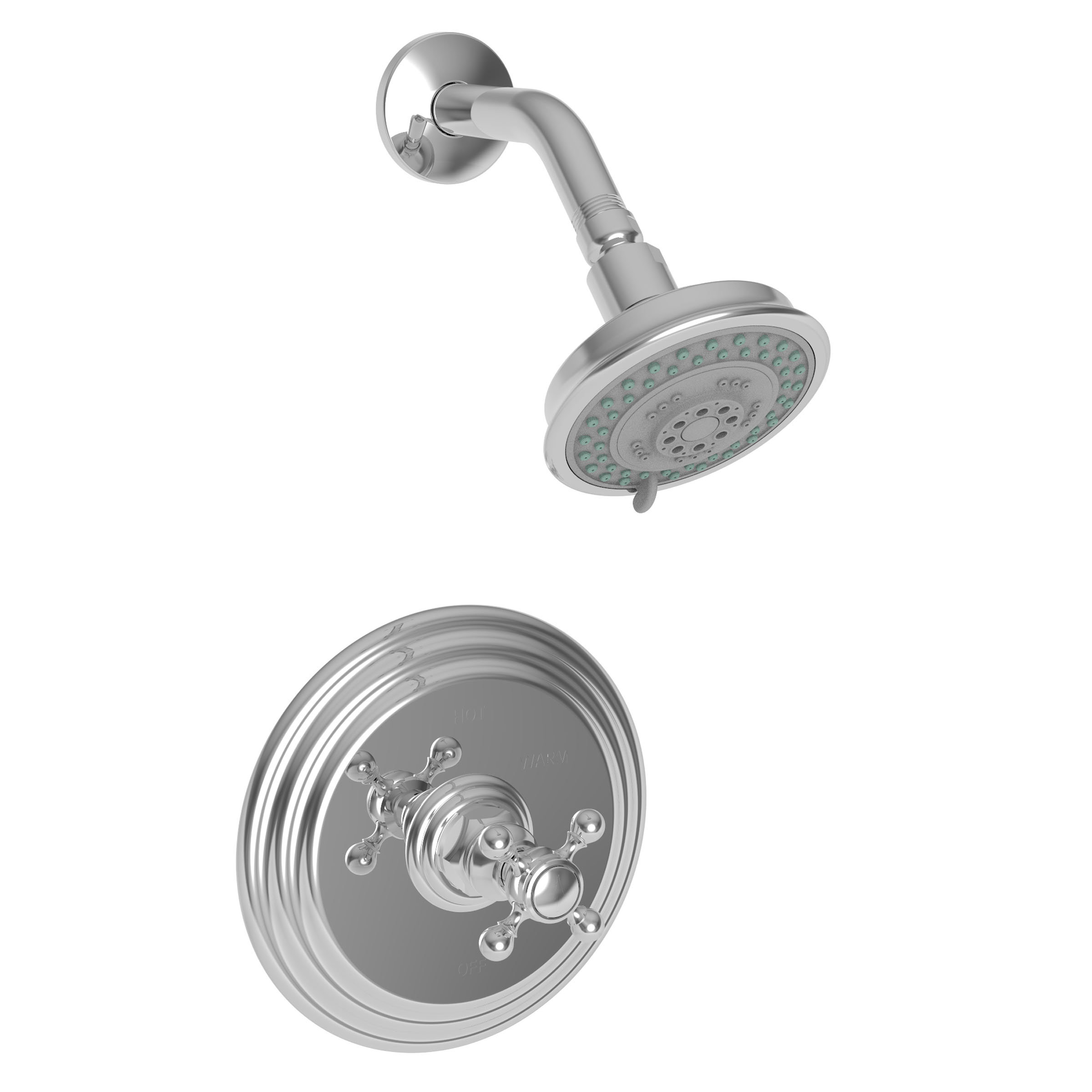 Newport Brass Astor Balanced Pressure Shower Trim Set with Shower Head ...
