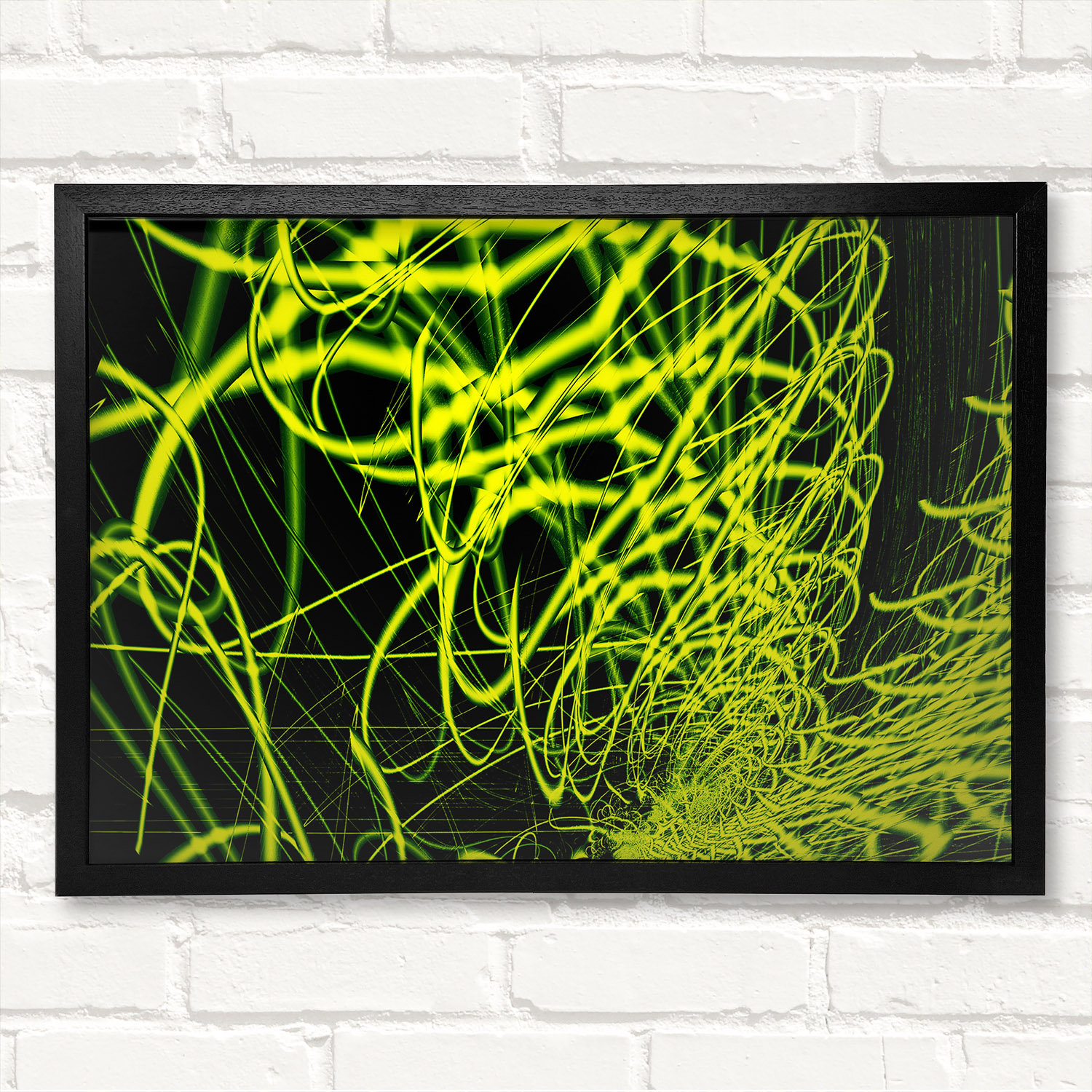 Ivy Bronx Lime Green Maze Framed Print | Wayfair.co.uk