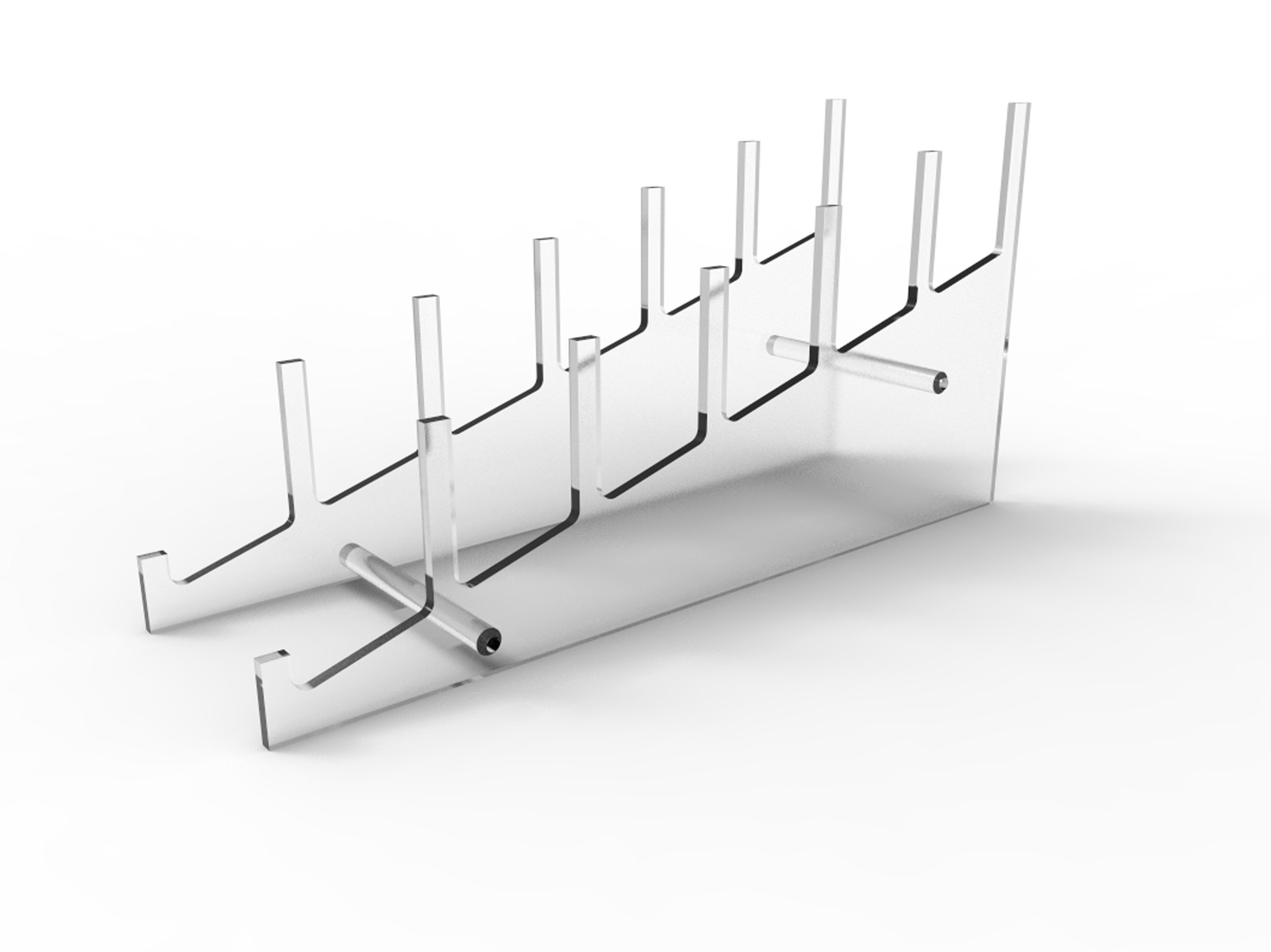 Rebrilliant Display, Large Multiple Plate Acrylic Rack Holder | Wayfair