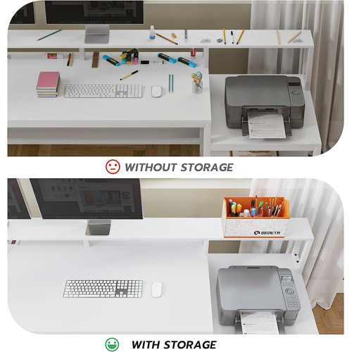 Latitude Run® L-Shaped Computer Desk & Reviews | Wayfair