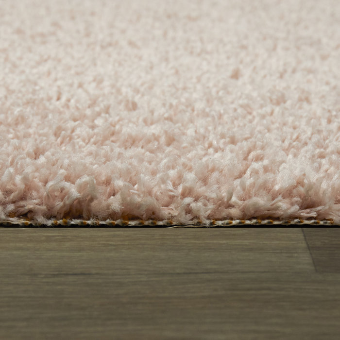 Wayfair Basics® Shag Pink Area Rug & Reviews | Wayfair