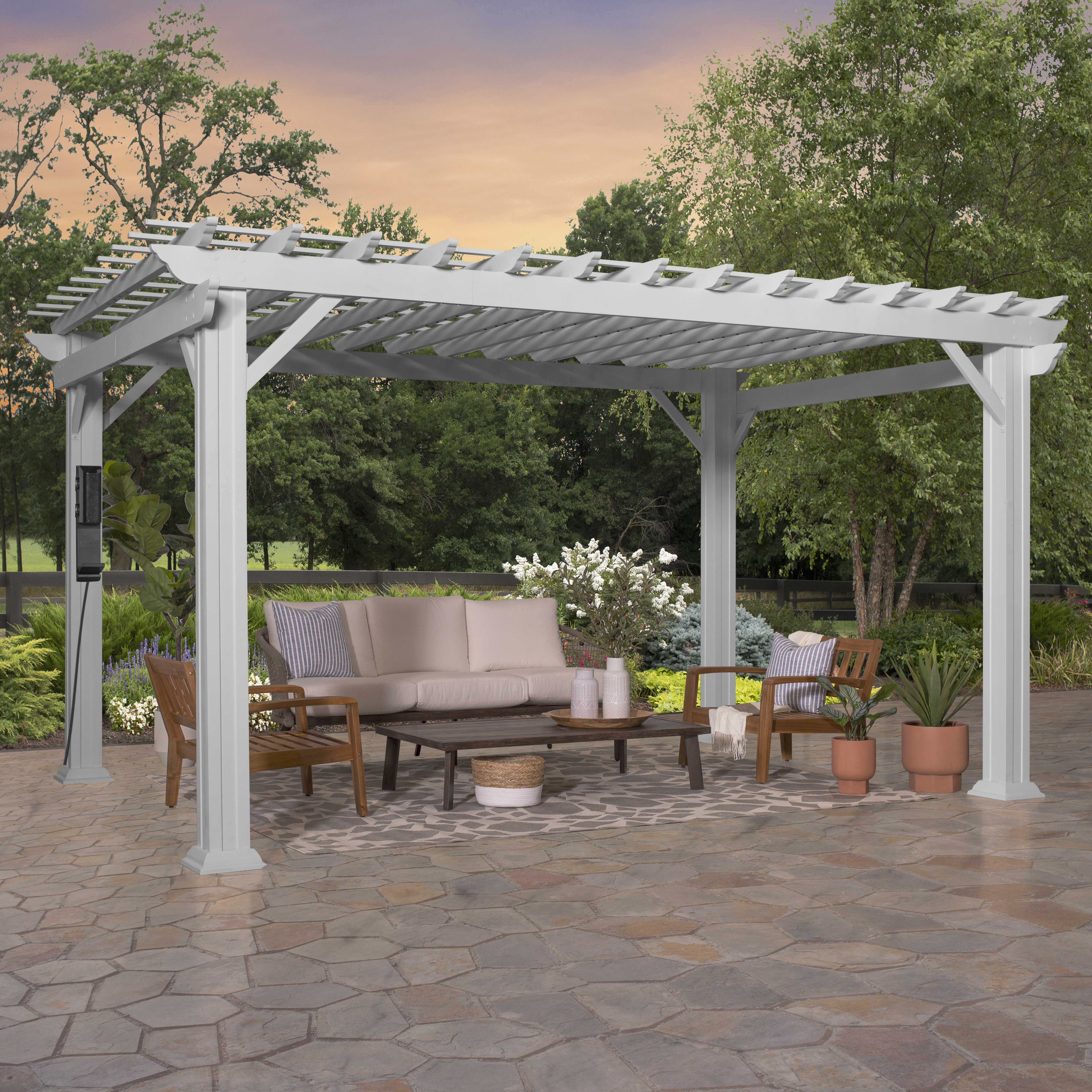 Backyard Discovery Hawthorne 14' x 10' Traditional Galvanized Steel ...