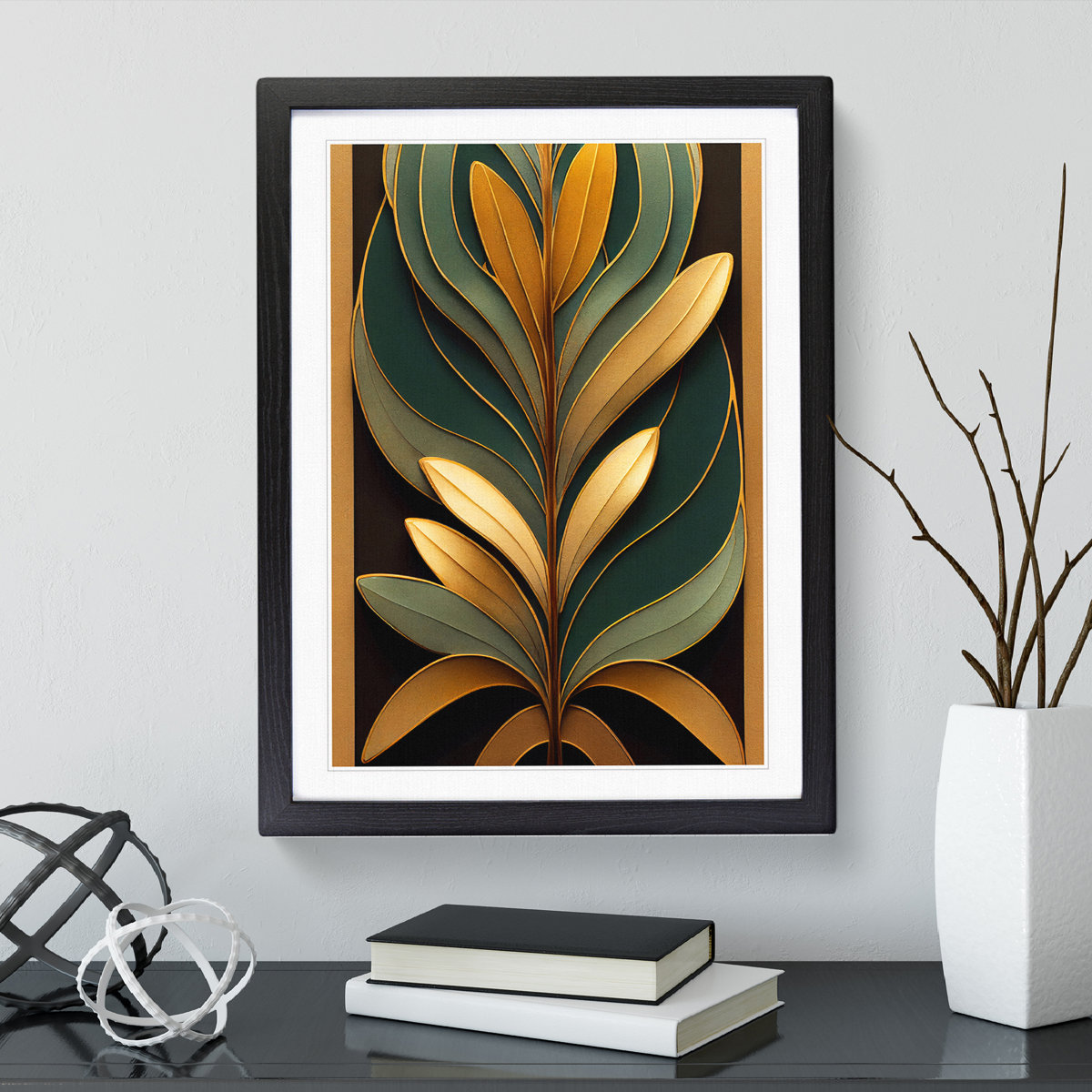 Marlow Home Co. Leaves No.3 - Picture Frame Graphic Art & Reviews ...