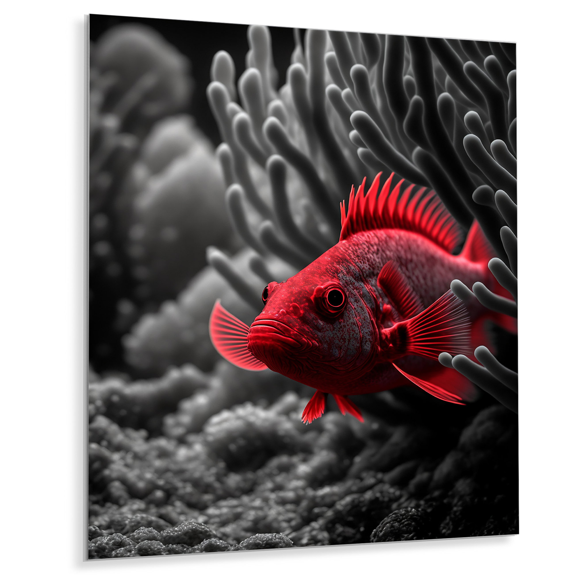 Dovecove Black And Red Tropical Fish VII " Black And Red Tropical Fish ...