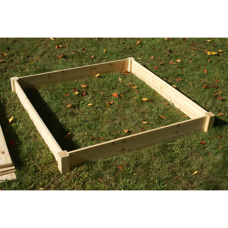 August Grove® Konkol 4 ft x 4 ft Wood Raised Garden Bed | Wayfair