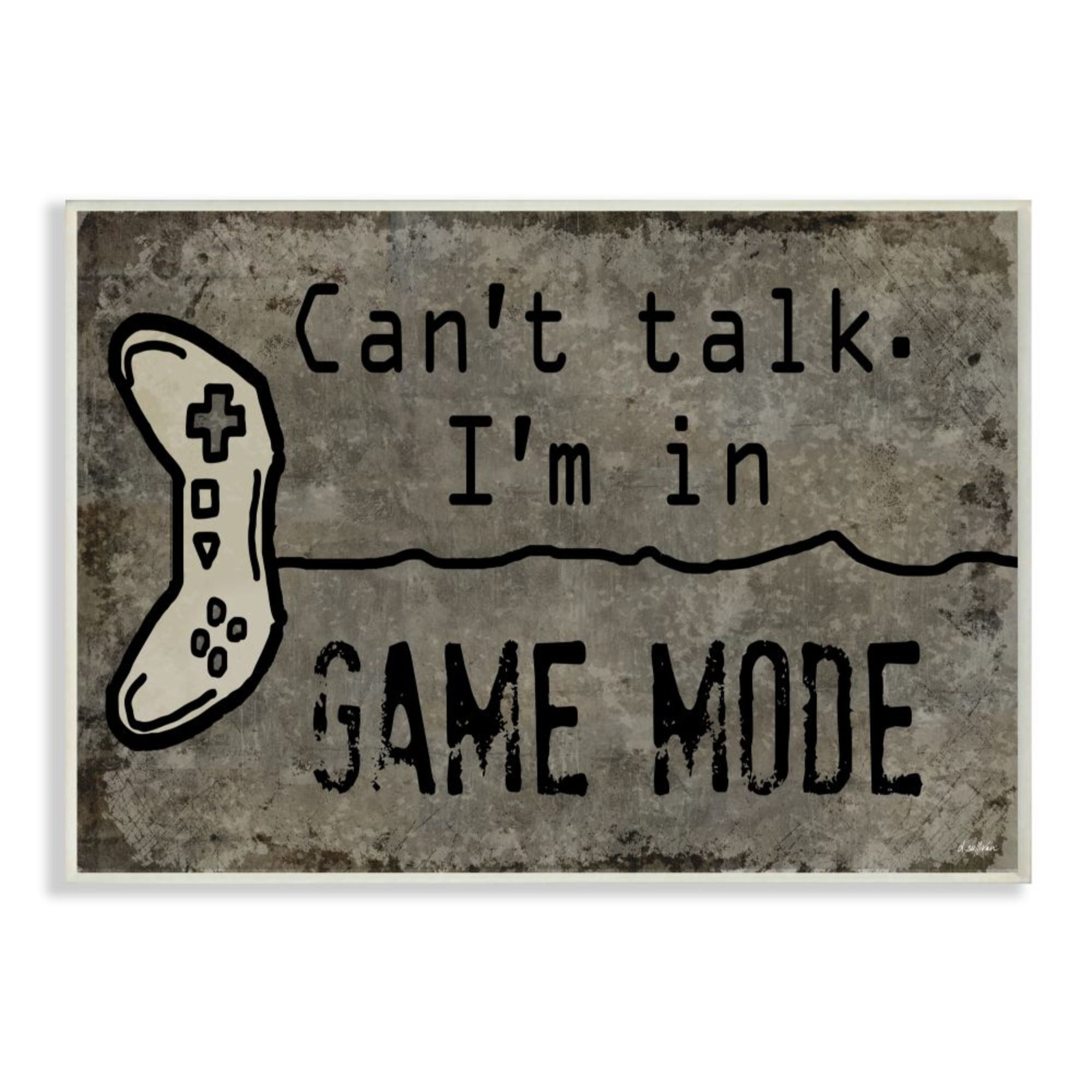 17 Stories Can't Talk Game Mode Quote Brown Controller by Denise ...