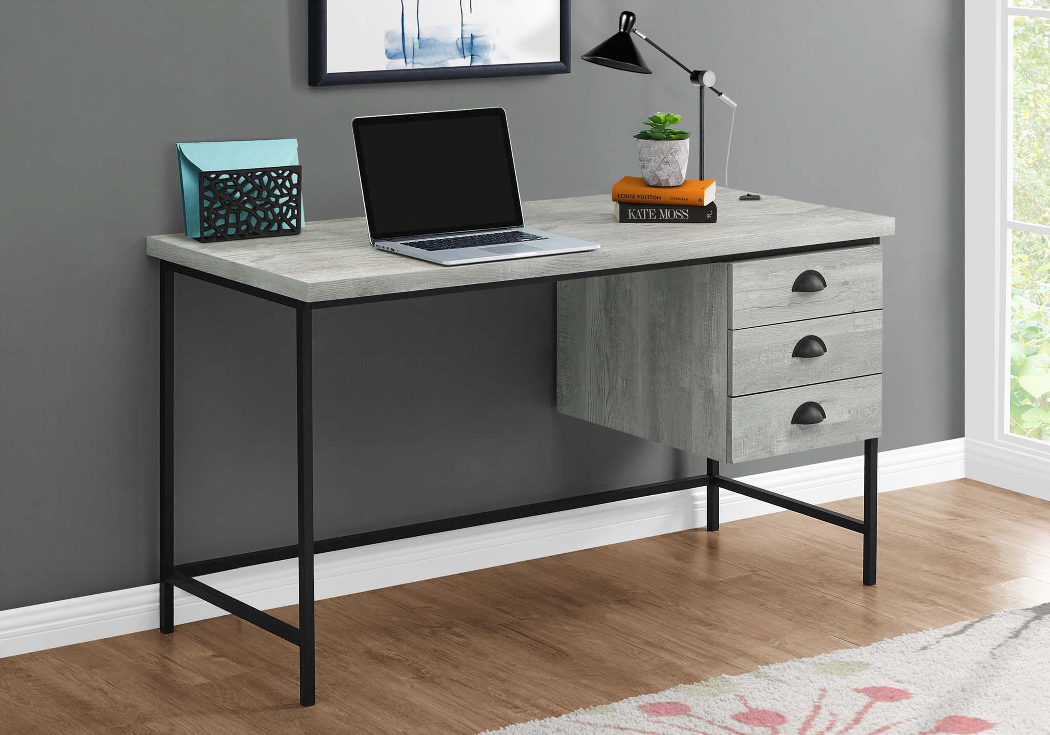 Blendoi Brooke Computer Desk, Home Office, Laptop, Storage Drawers, 55 ...