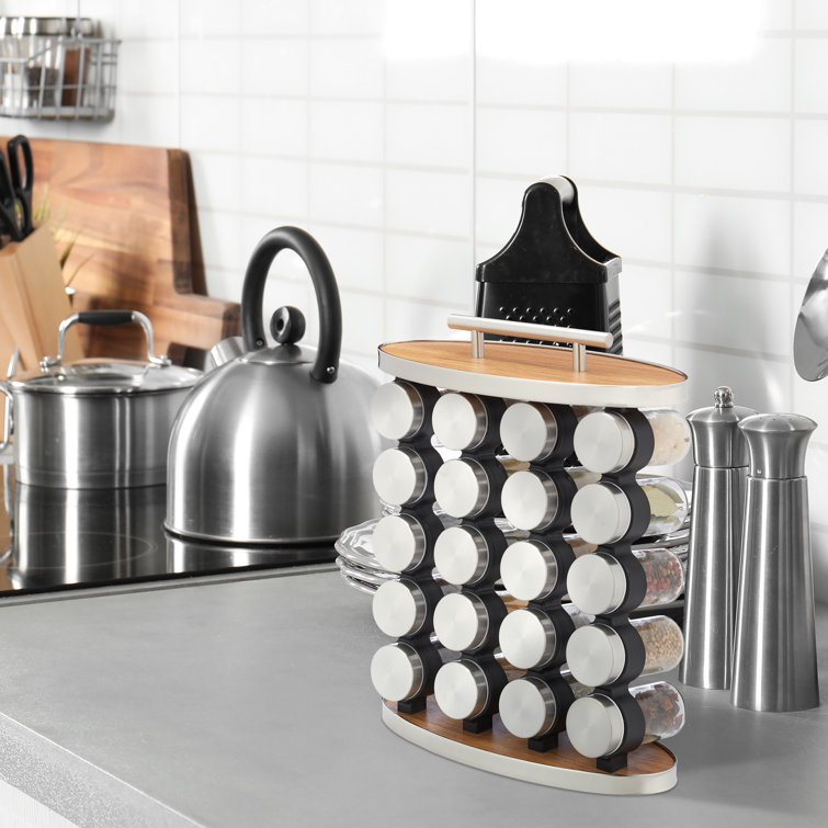 Belfry Kitchen Portable spice rack with 20 jars | Wayfair.co.uk