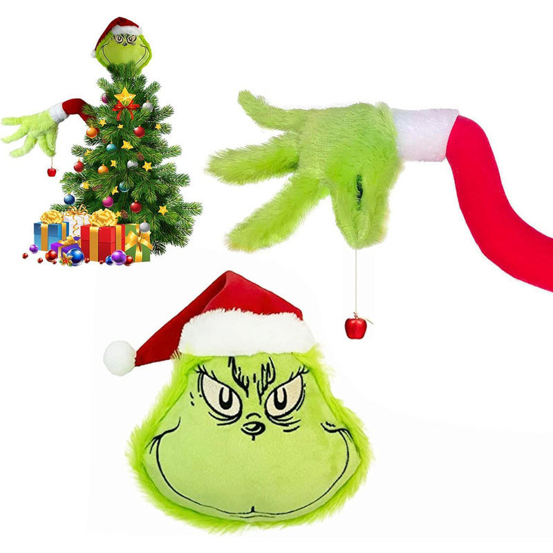 NOMBEL Green Christmas Tree Topper - Green Elf Christmas Tree ...