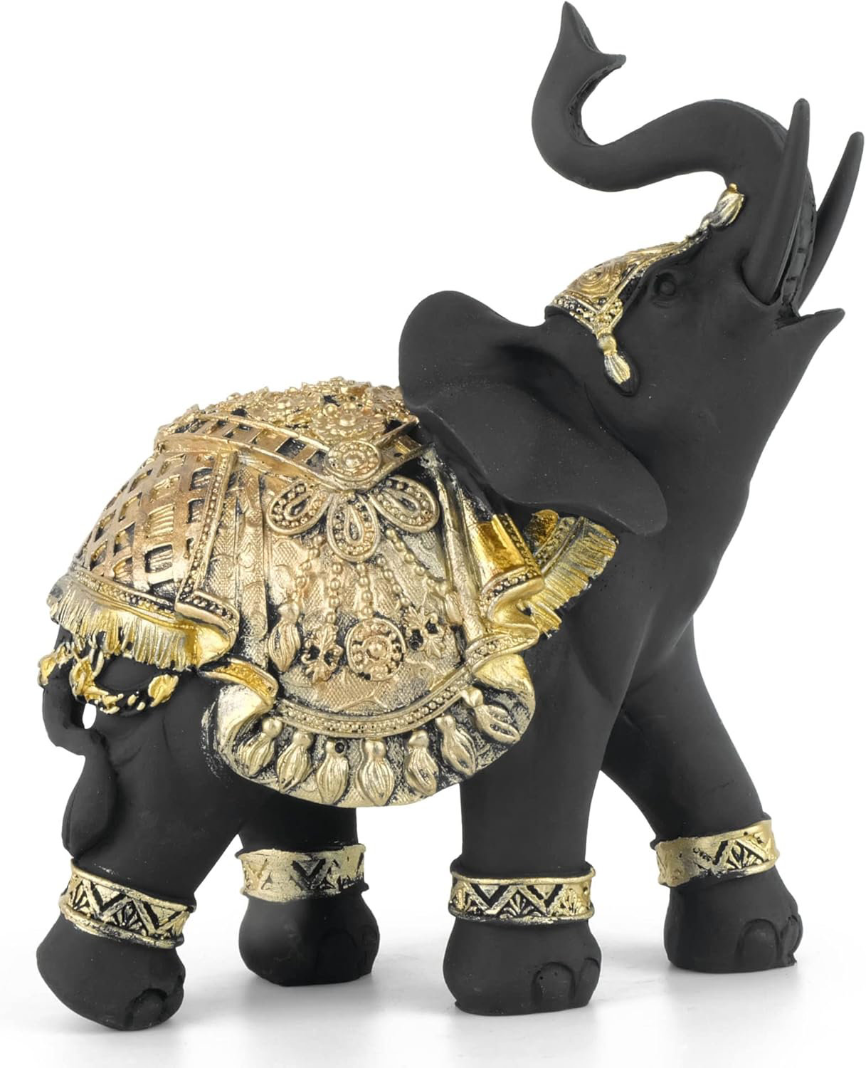 Bungalow Rose Lucky Elephant Statue - Feng Shui Decor, 5.5 Inch Small ...