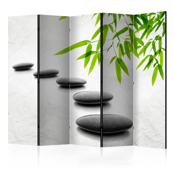 East Urban Home 225cm W x 172cm H 5 - PanelOne Sided Room Divider ...