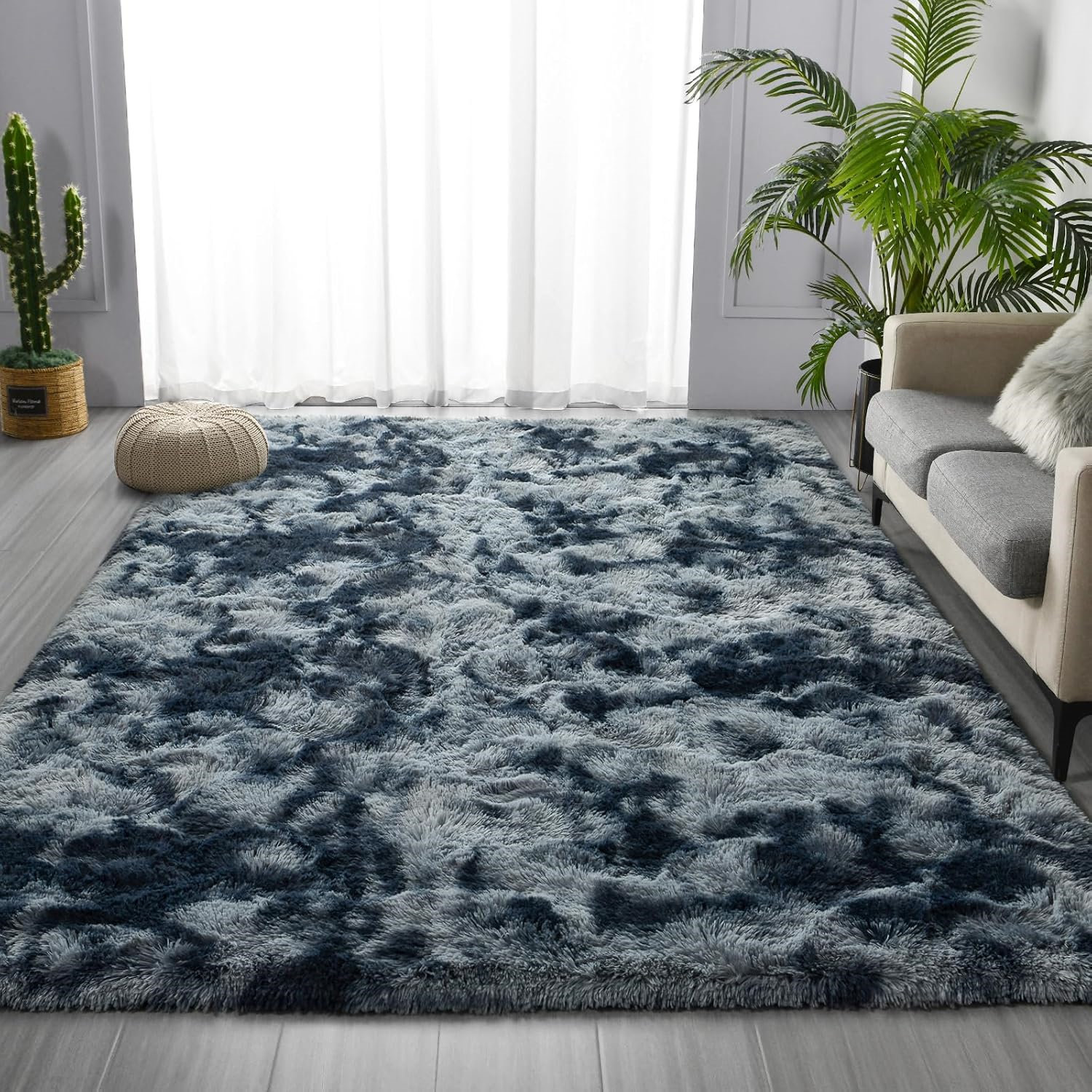 BIZMUD Large Shag Area Rugs | Wayfair