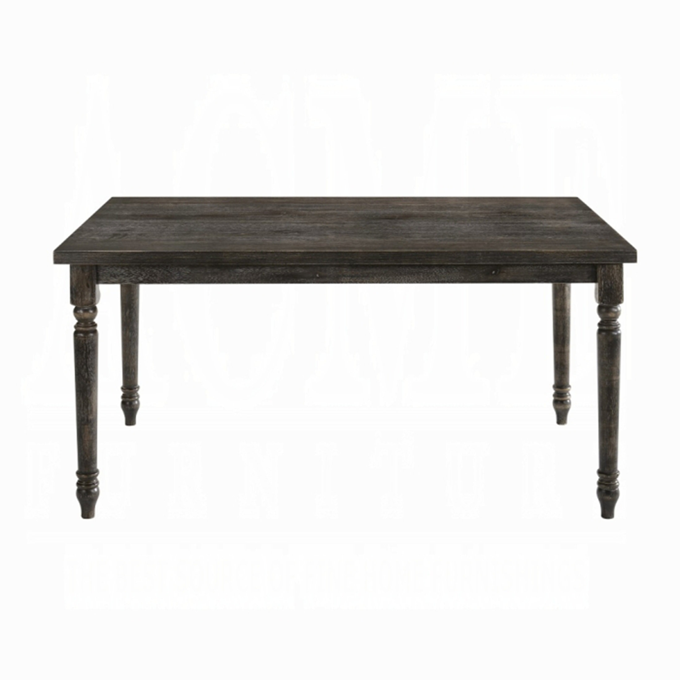 Ophelia & Co. Vintage Weathered Grey Rectangular Dining Table | Wayfair