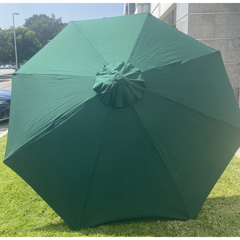 Arlmont & Co. Quention Replacement Canopy/Pole for 9ft x 8 Rib Umbrella ...